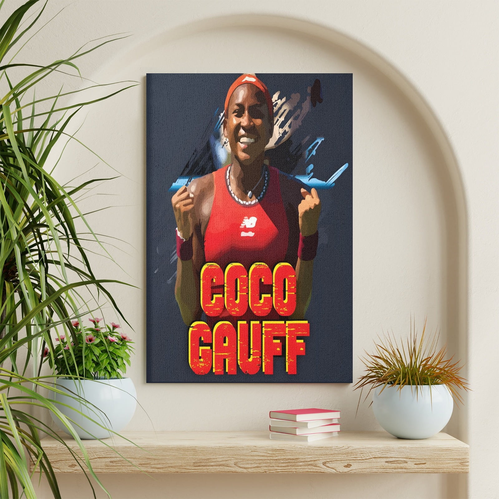 Coco and Gauff Canvas Print - Vertical（8"x12"） - Walmart.com