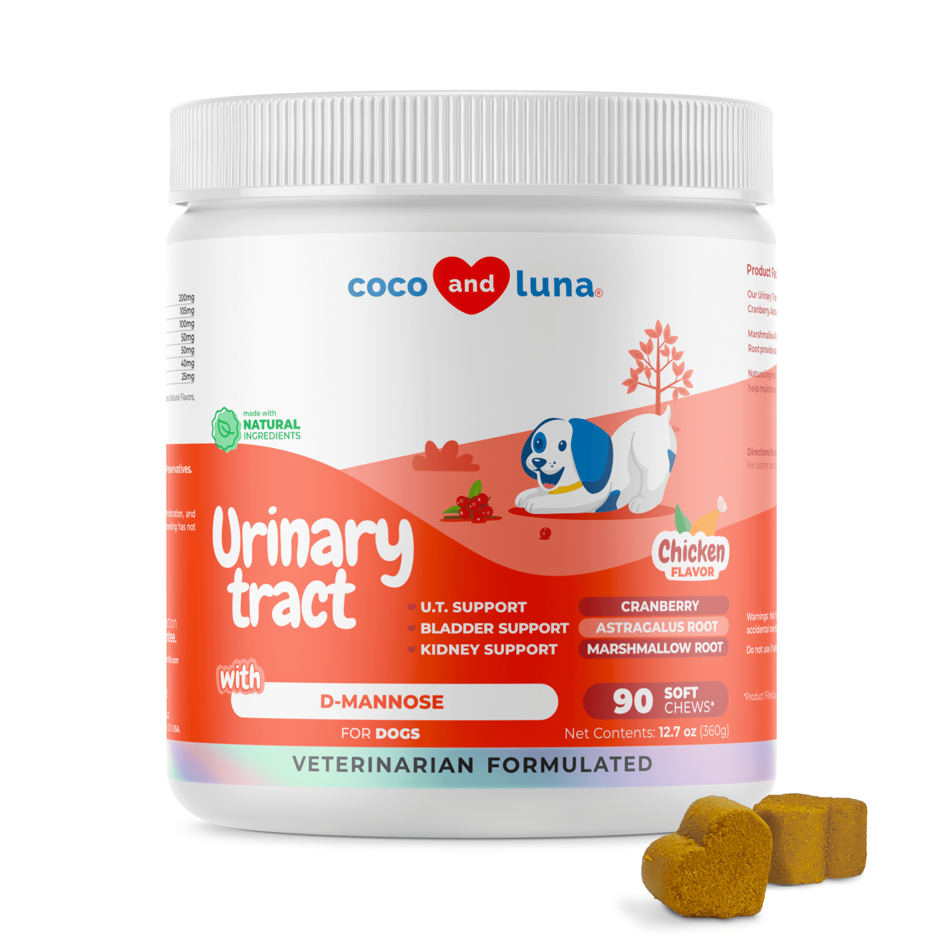 Coco and Luna Urinary Tract Support with D-Mannose, Bladder Supplements ...