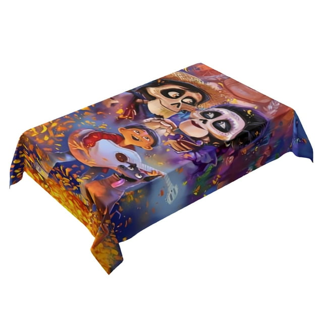 Coco square tablecloth has an iconic print, fits most tables, and is ...