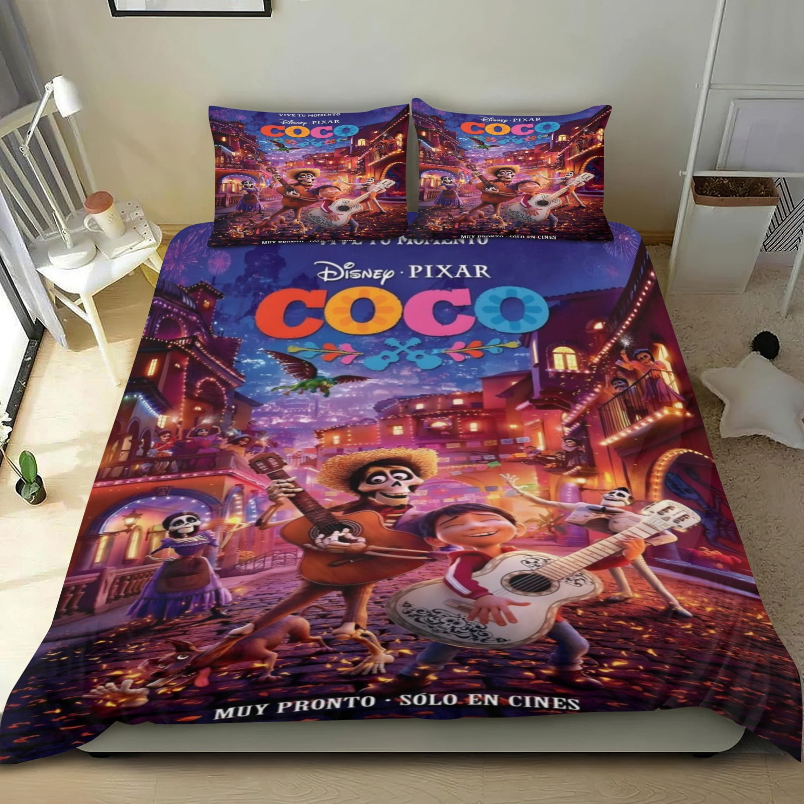 Coco thin bedding set has an iconic print,One duvet cover and two ...