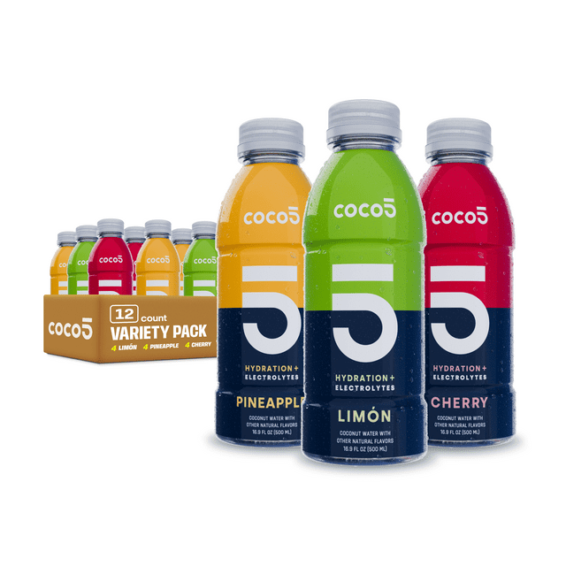 Coco5 Variety 12 Pack, Cherry, Limon, Pineapple - Walmart.com