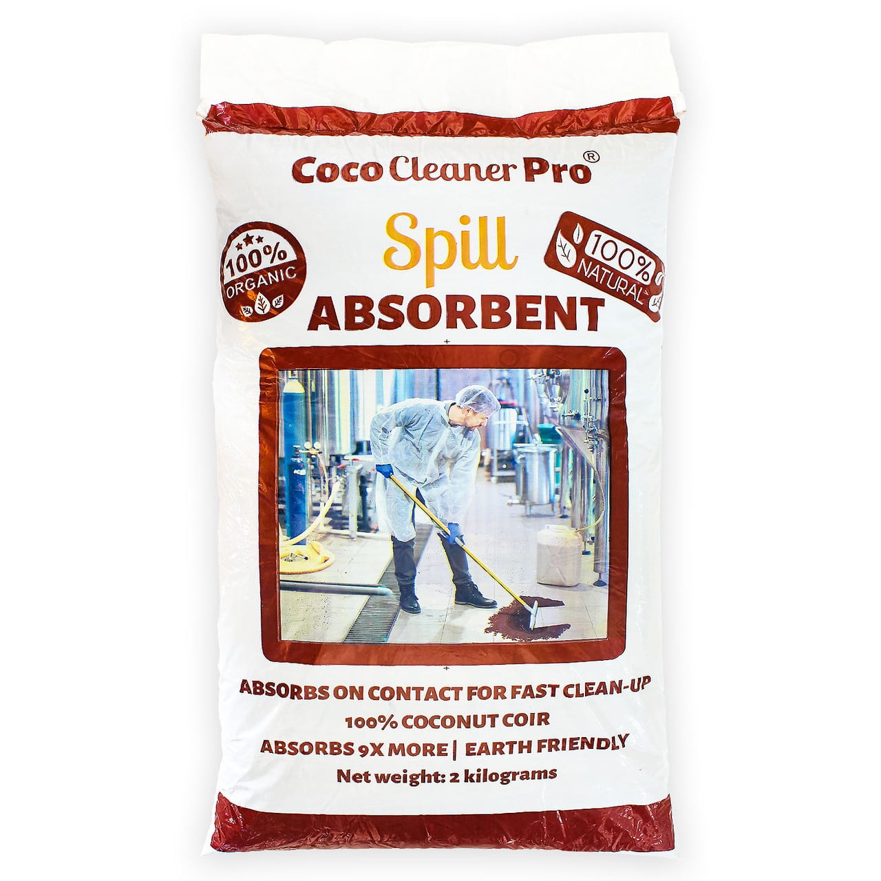 CocoCleanerPro Coconut Coir Oil Absorbent, Paint Hardener & Sweeping ...