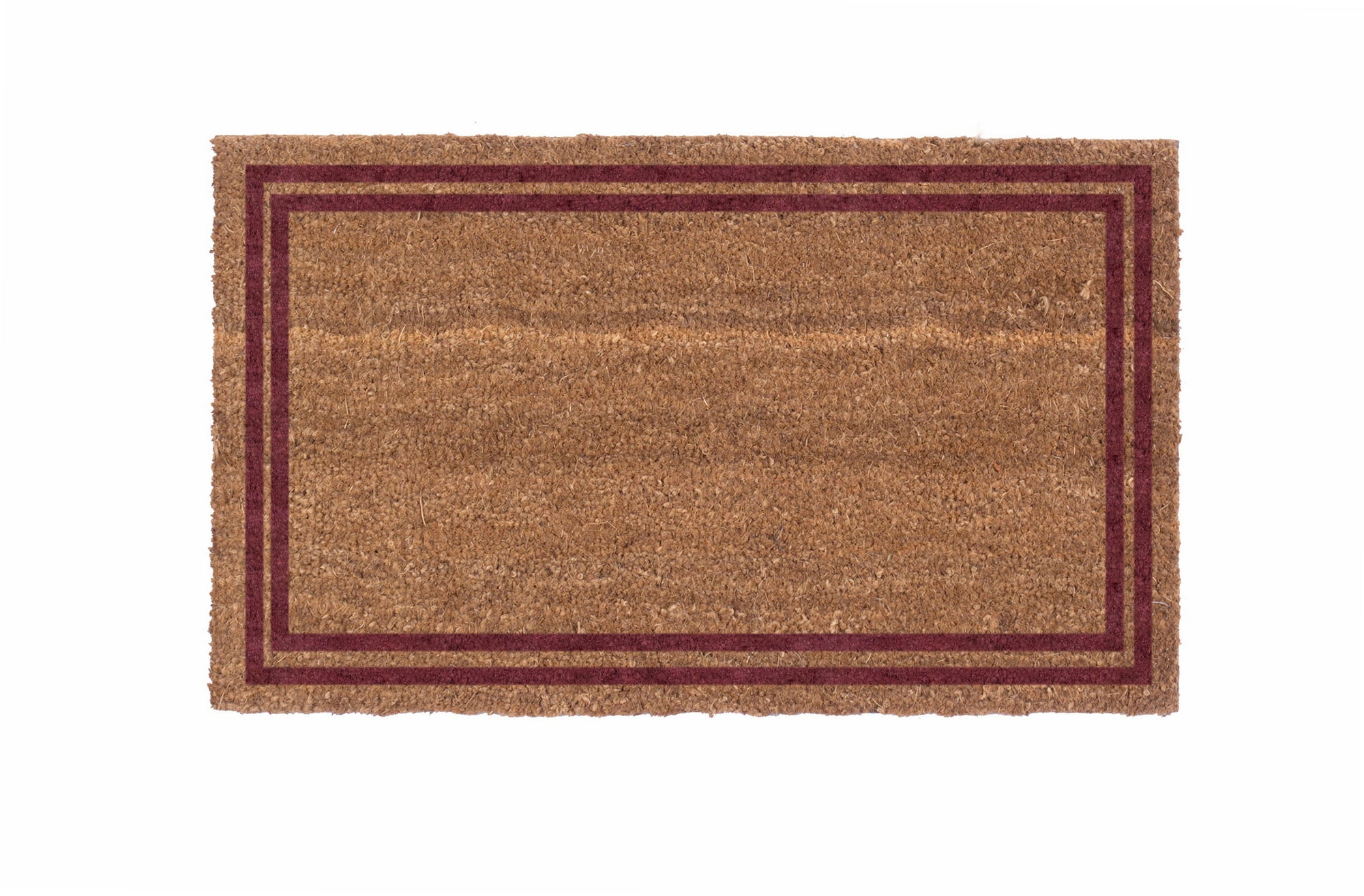 CocoMatsNMore Red Double Border Doormats with Vinyl Backing 18" x 30 ...