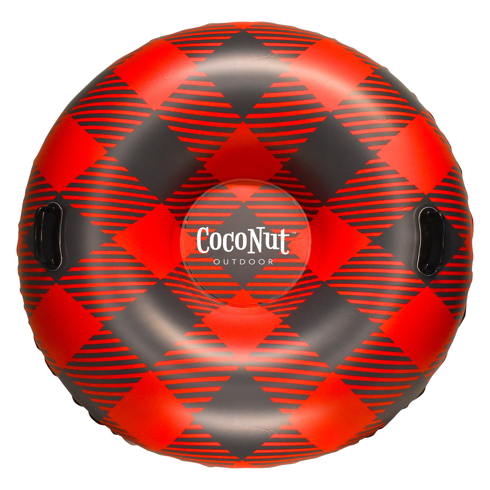 CocoNut Outdoor 48" Buffalo Plaid Snow Tube - Red & Black Inflatable ...