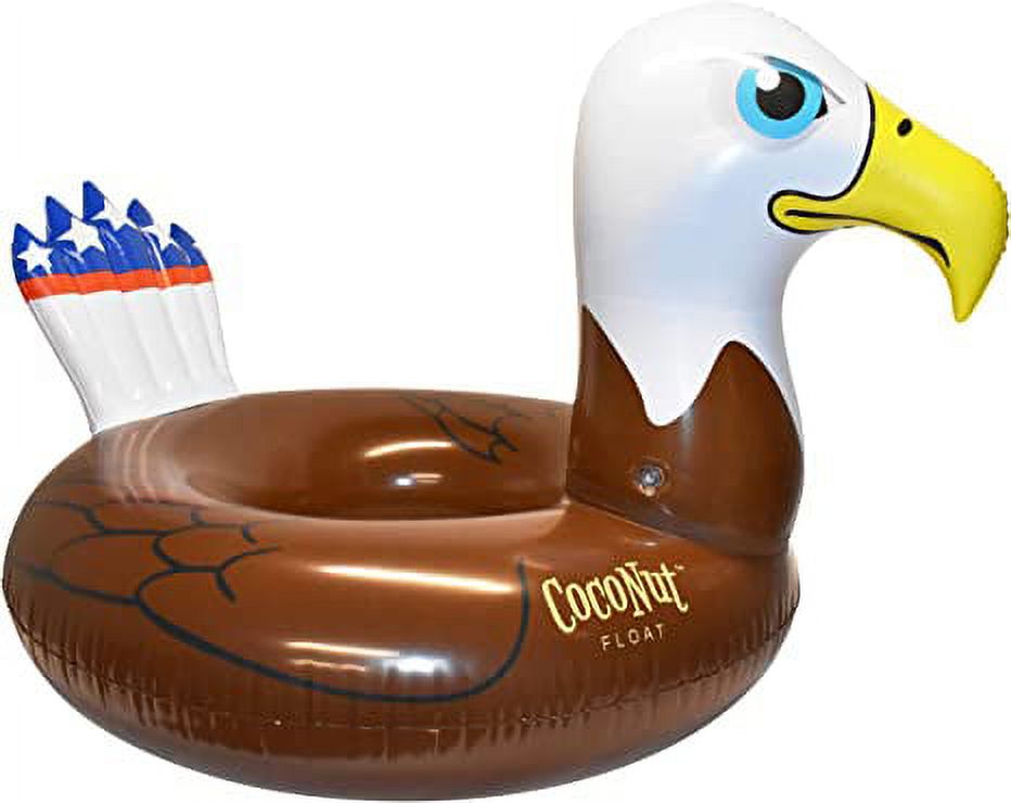 CocoNut Outdoor Patriotic Bald Eagle Pool Float - 37" x 48" Pool Float ...