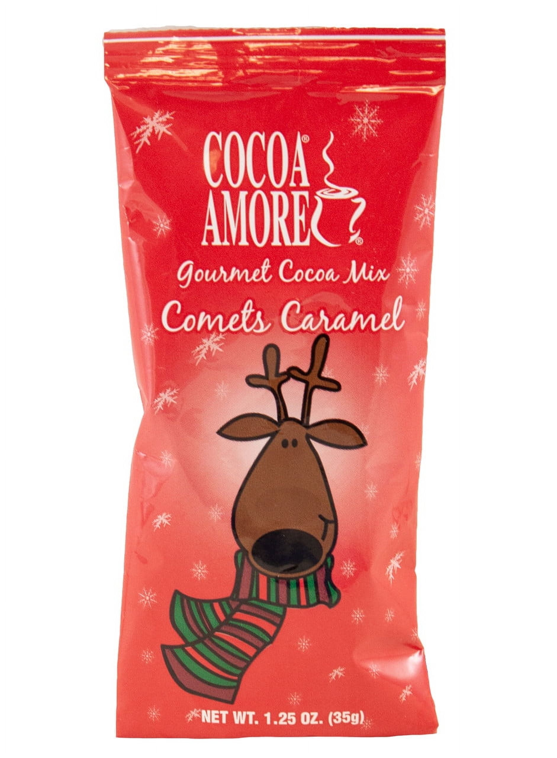 Cocoa Amore Comet's Caramel Gourmet Cocoa 50 Packets Single Serve 1.25 ...
