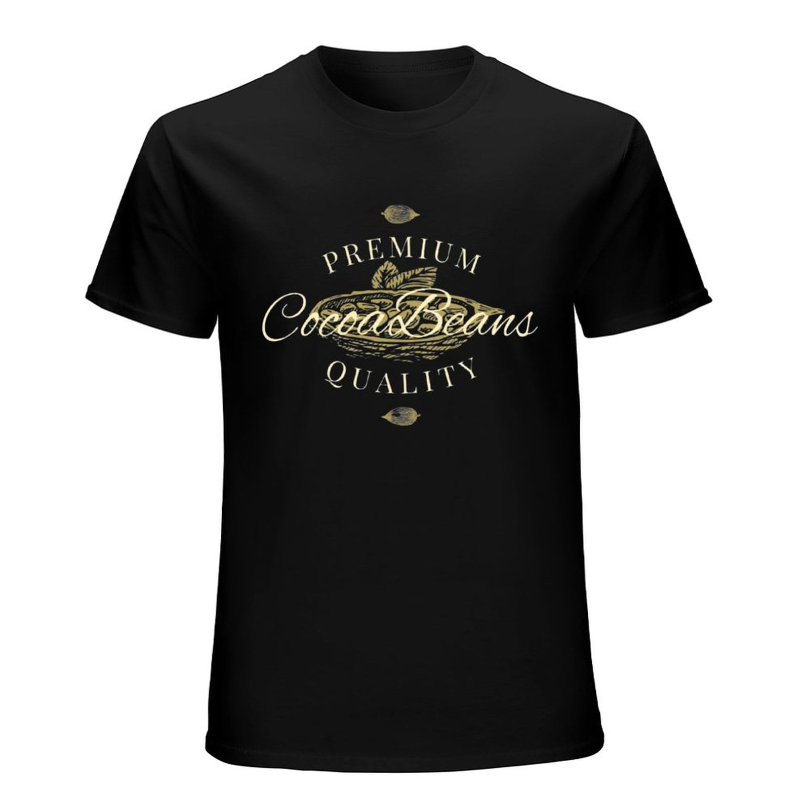 Cocoa Beans Vintage T-shirt Mens Cotton Classic Crewneck Short Sleeve ...