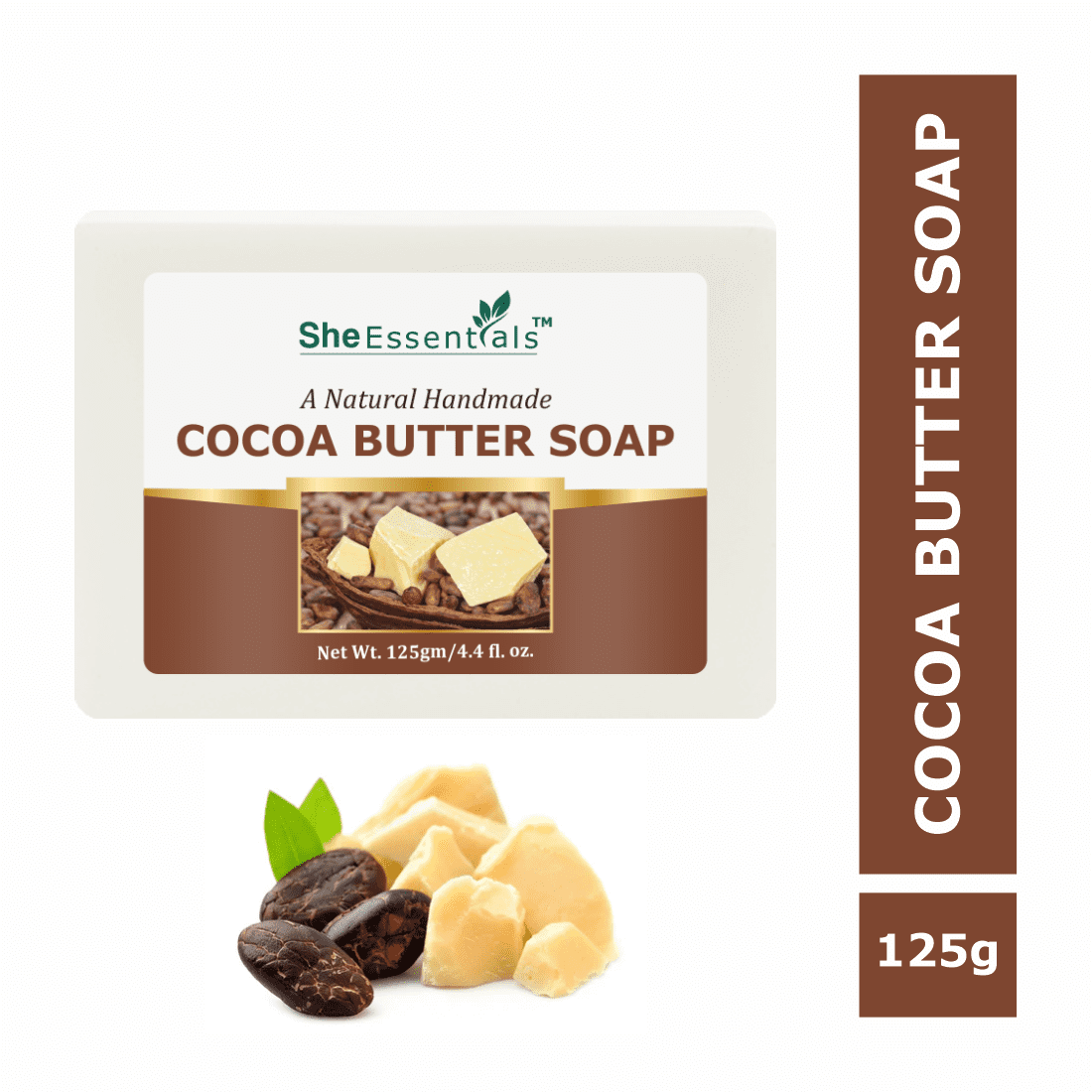 Cocoa Butter Bath Soap for Skin Brightening 125gm - Walmart.com