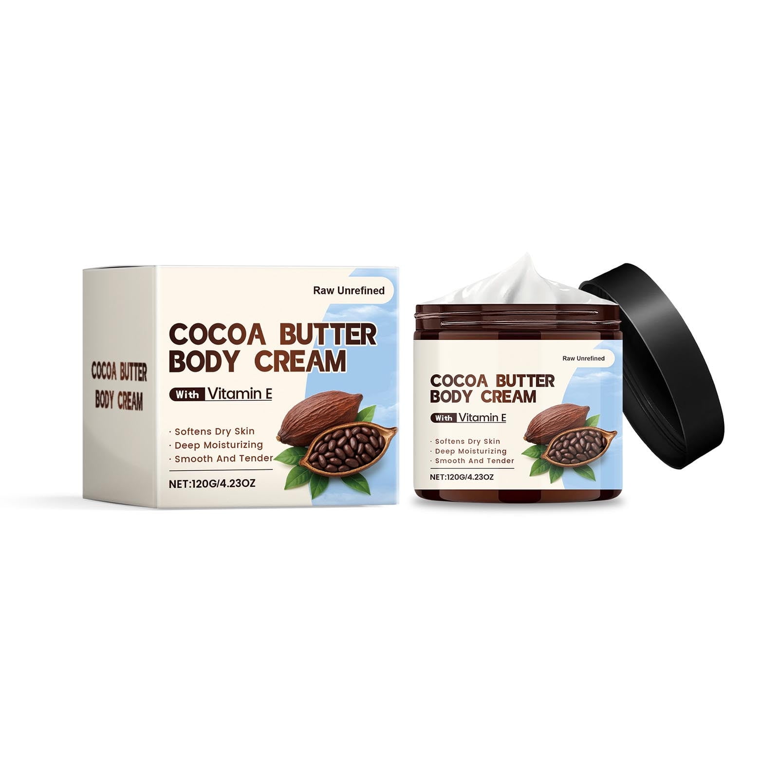 Cocoa Butter for Body, Raw & Unrefined Ultra-Moisturizing Butter to ...