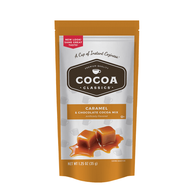 Cocoa Classics® Caramel And Chocolate Instant Hot Cocoa Mix 125 Oz Packet Serving Size 1 35g