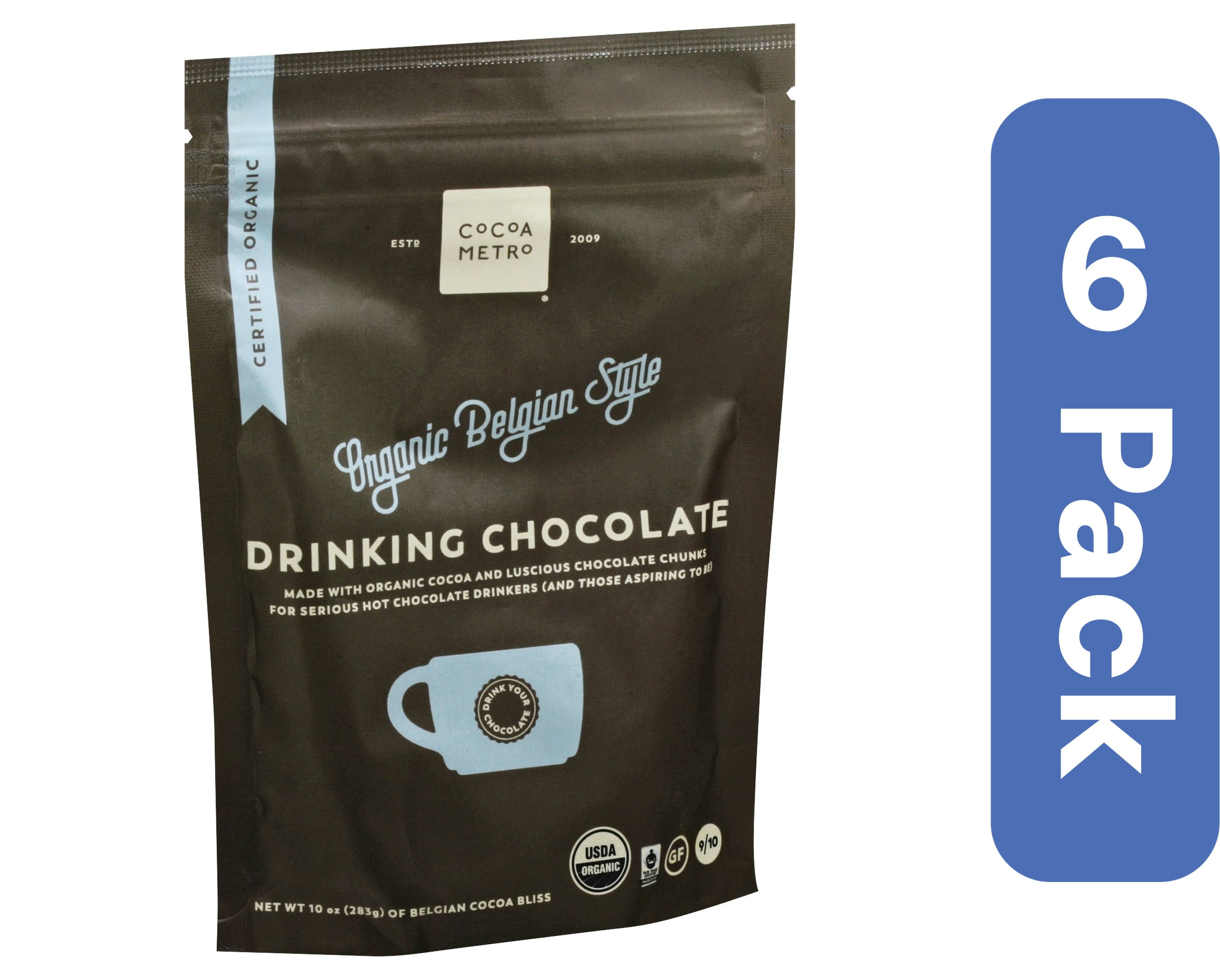 Cocoa Metro Hot Drinking Chocolate Mix 10 oz (Pack of 6) - Walmart.com