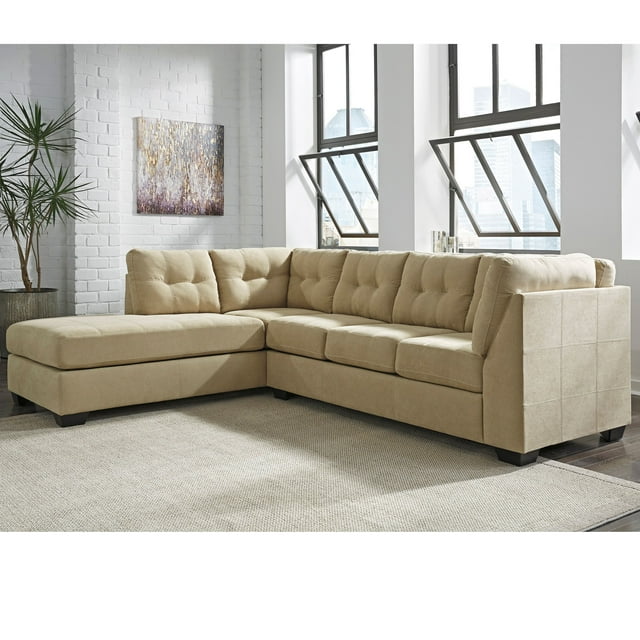Cocoa Microfiber L-Sectional - Walmart.com