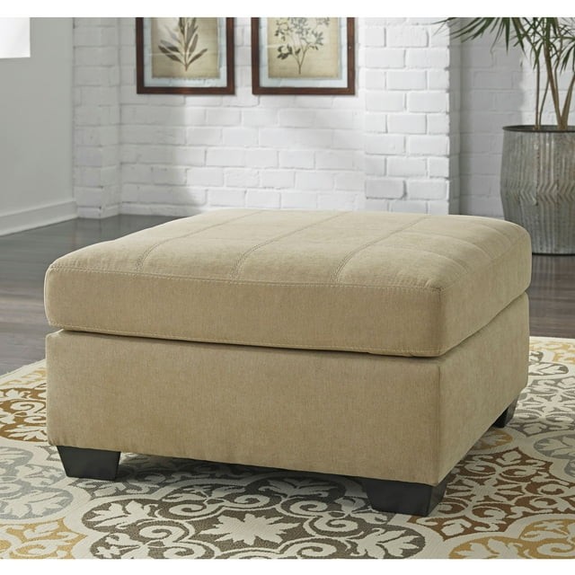 Cocoa Microfiber Ottoman - Walmart.com