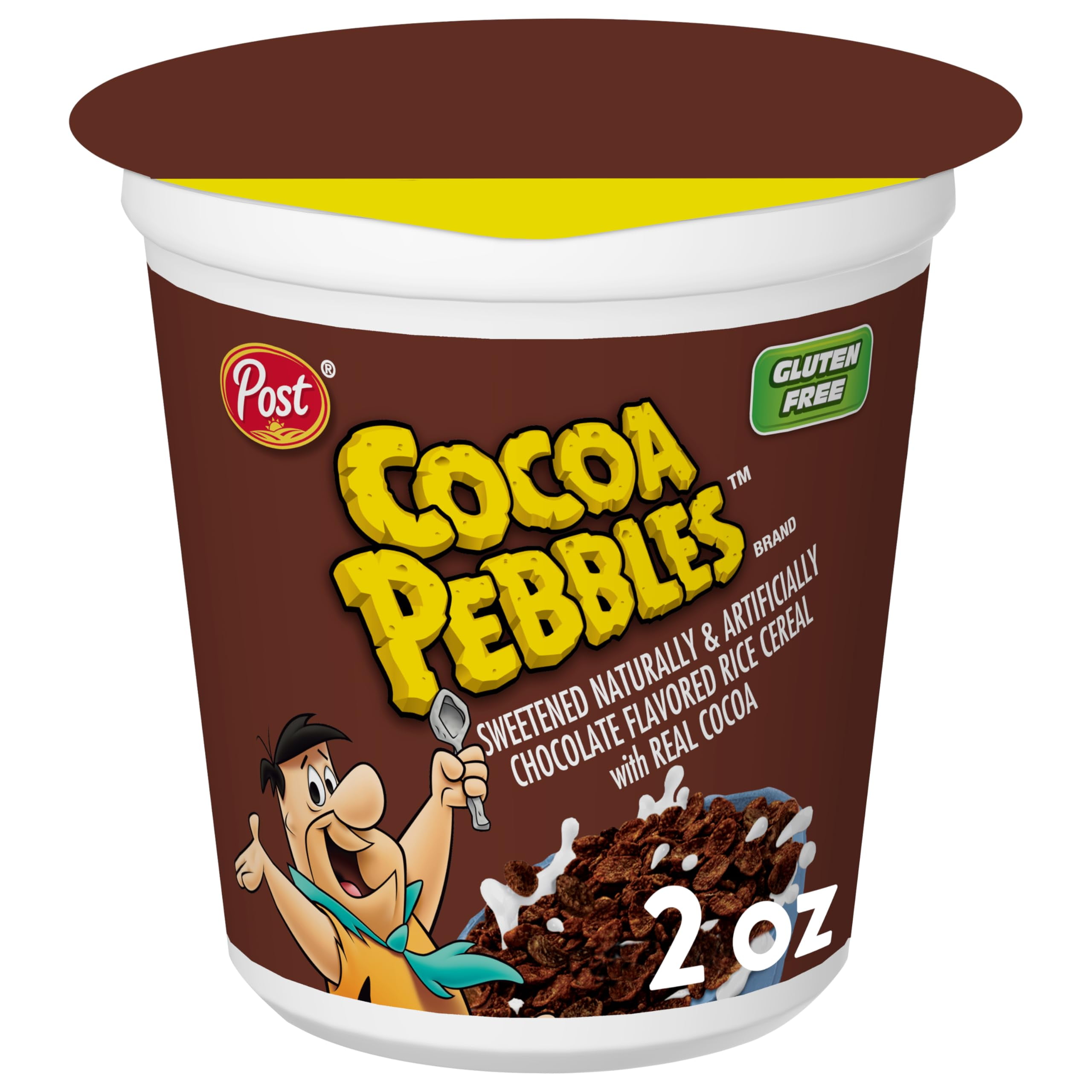 Cocoa PEBBLES Chocolatey FEV6 Cereal, Gluten Free Rice Crunch, To-Go ...