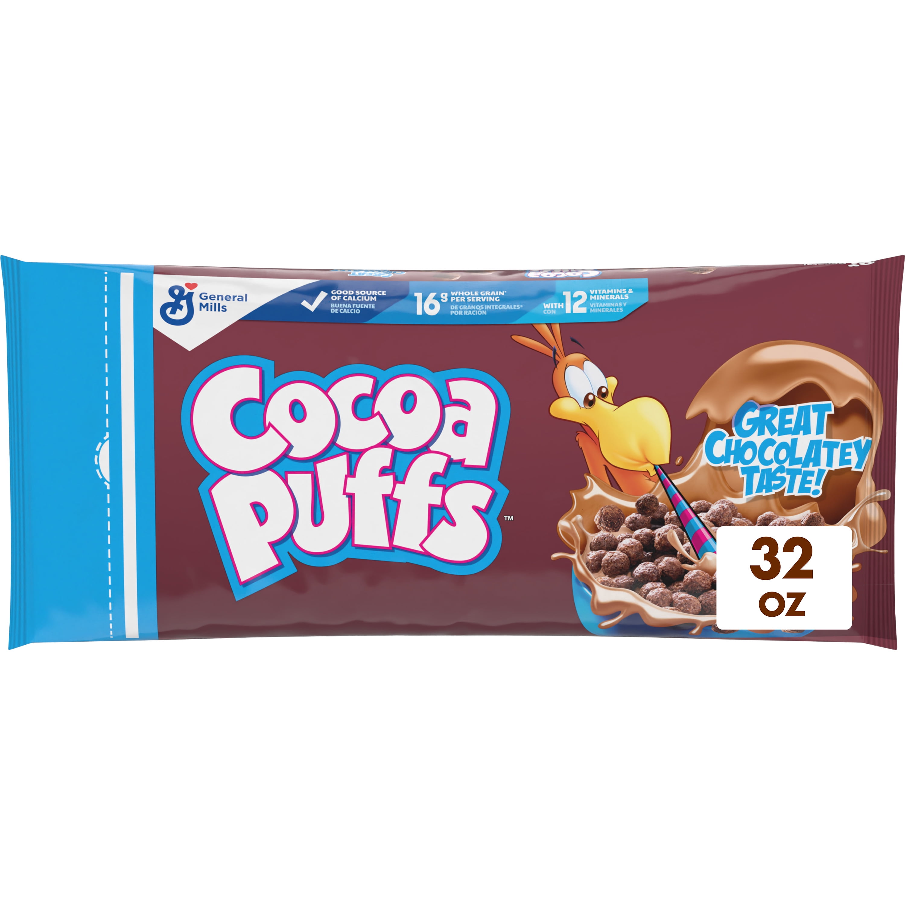 Cocoa Puffs Breakfast Cereal Bag, 32 oz - Walmart.com