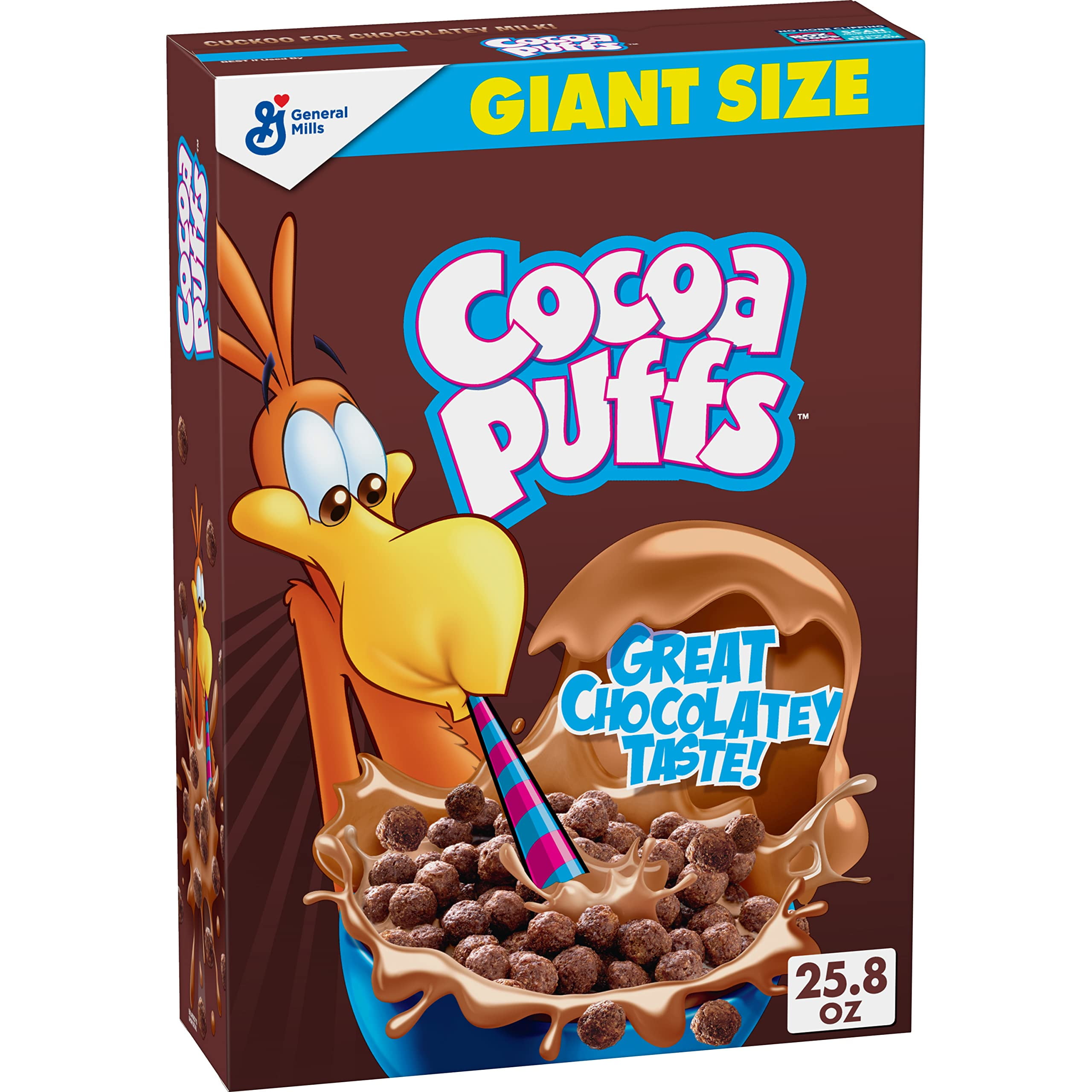 General Mills Cocoa Puffs Breakfast Cereal, Giant Size, 25.8 Oz, Whole ...