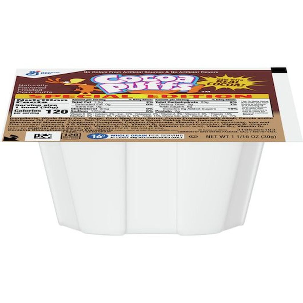 Cocoa Puffs Individual Single Serve Cereal Bowl Pak, 1.06 Ounce -- 96 ...