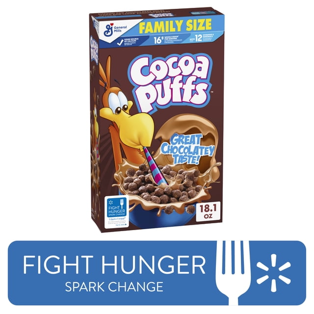 Cocoa Puffs, Chocolate Breakfast Cereal with Whole Grains, 18.1 oz ...