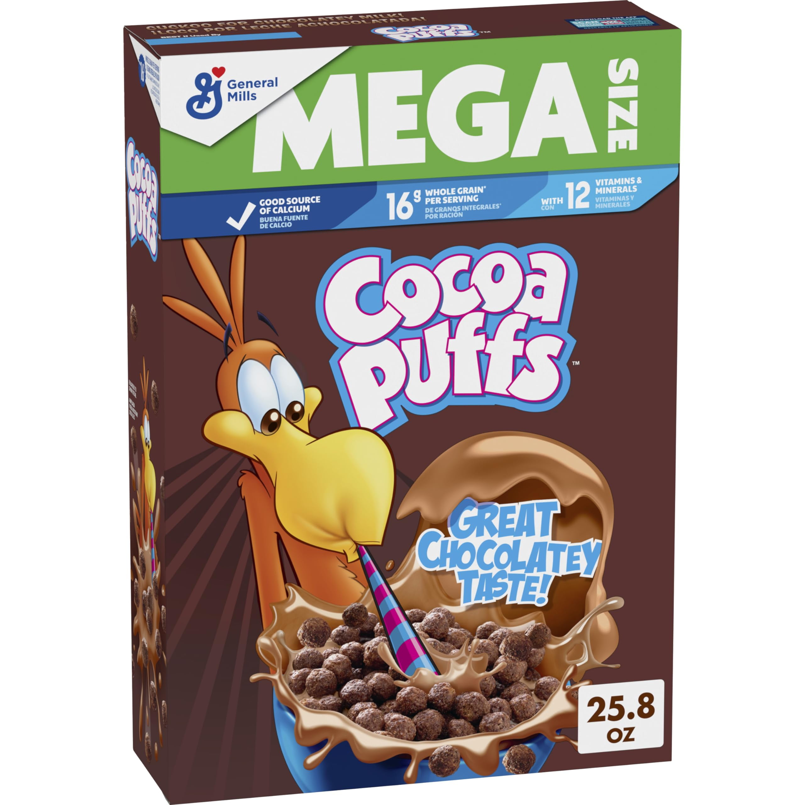 Cocoa TMH1 Puffs, Chocolatey Breakfast Cereal, Made with Whole Grains ...