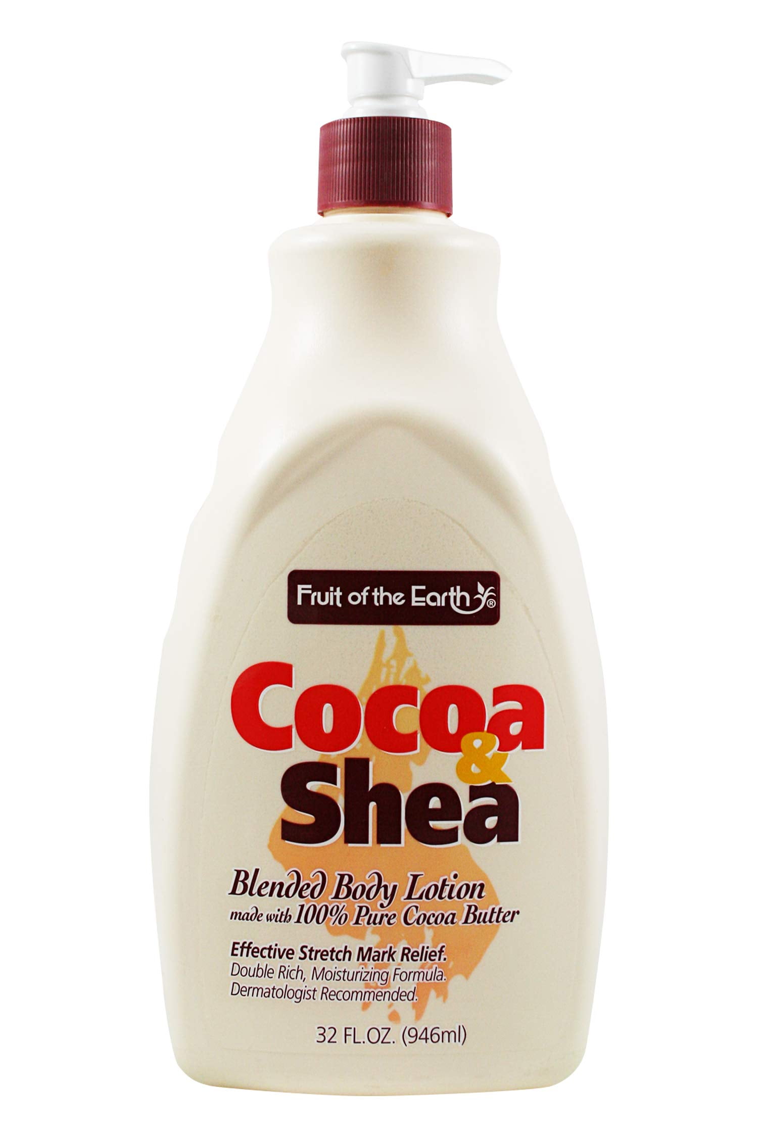 Cocoa & Shea Blended Body Lotion 32 Oz Pump Bottle By Fruit of the ...