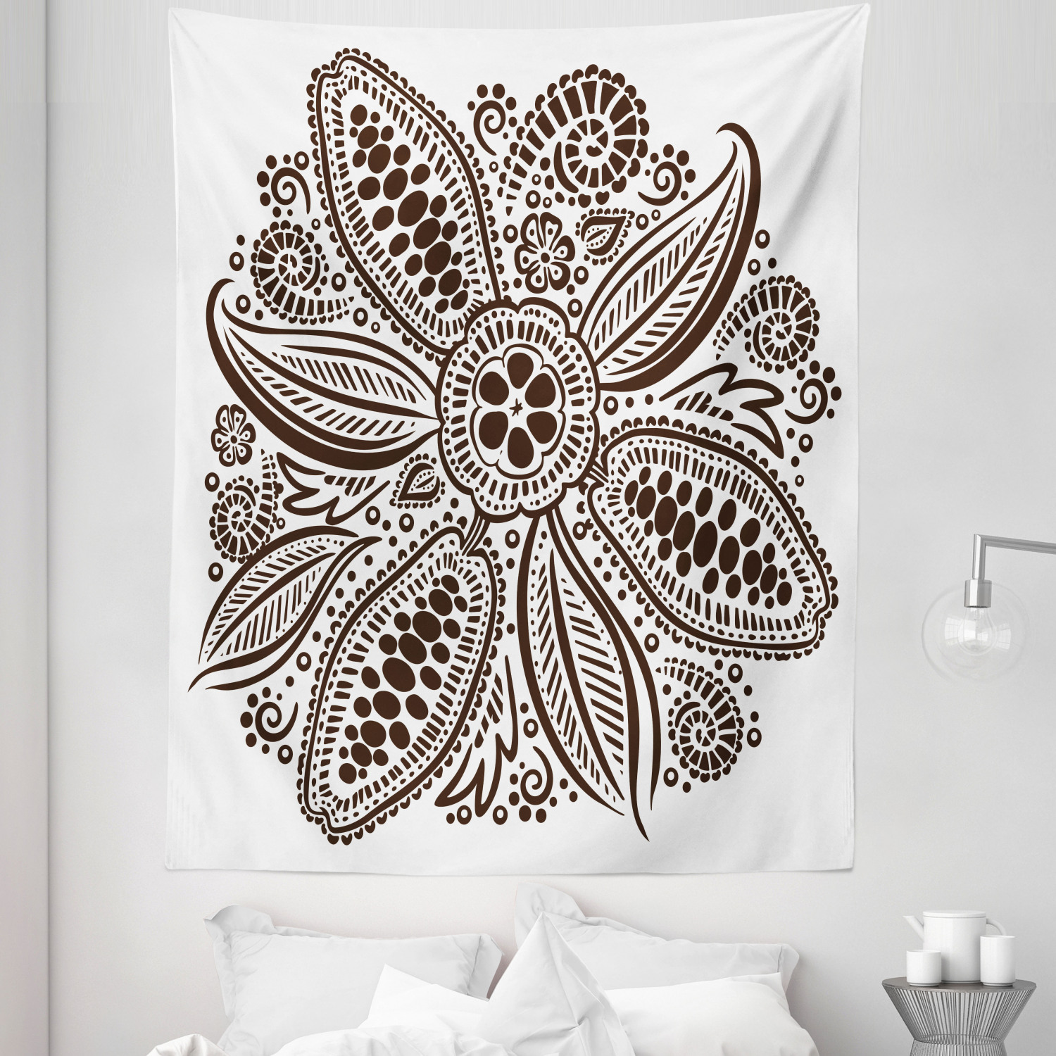Cocoa Tapestry, Ornamental Cocoa Beans Forming a Flower Chocolate ...