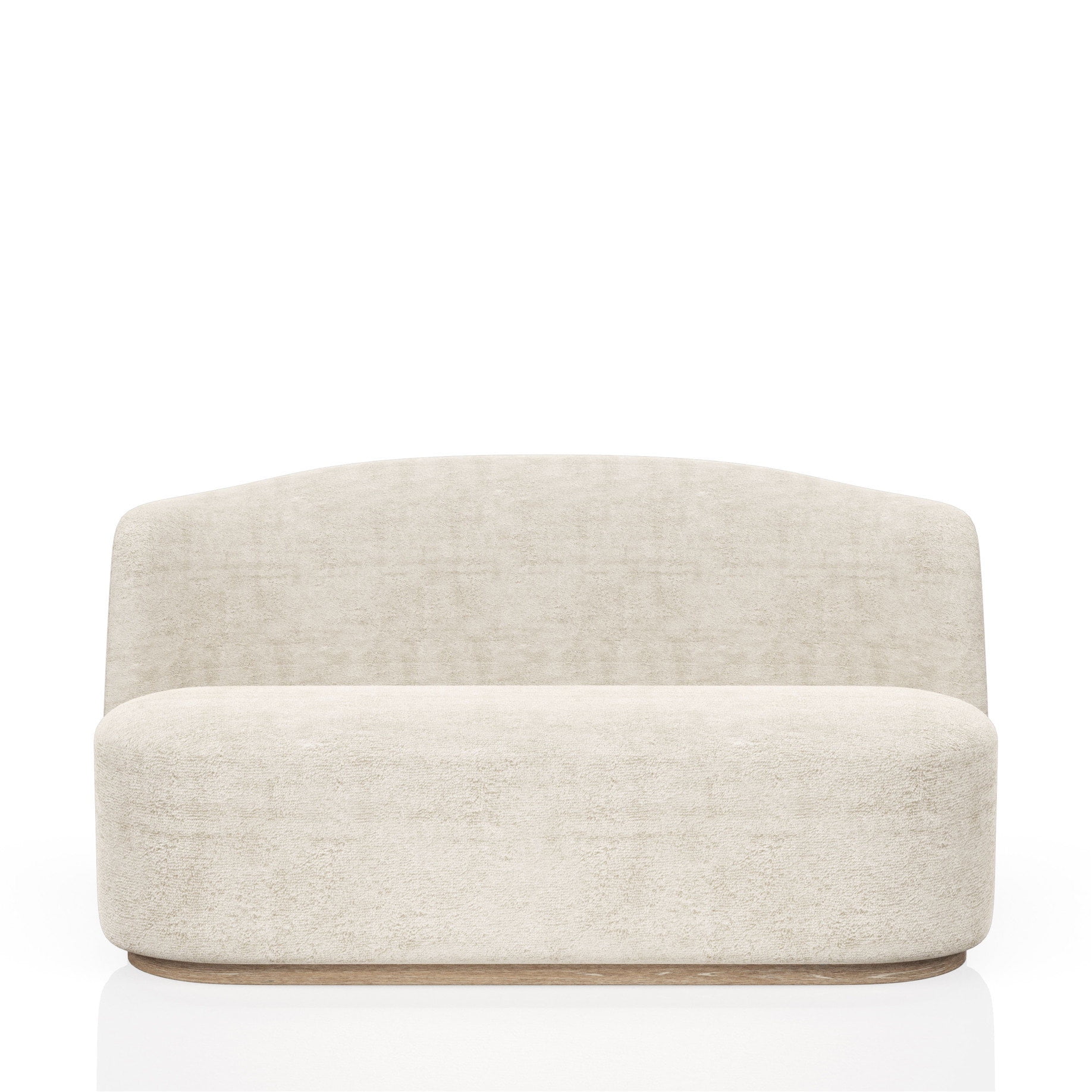 Cocoa and Ivory Banquette | 19" Deep Seating for Leisure | Upholstered ...