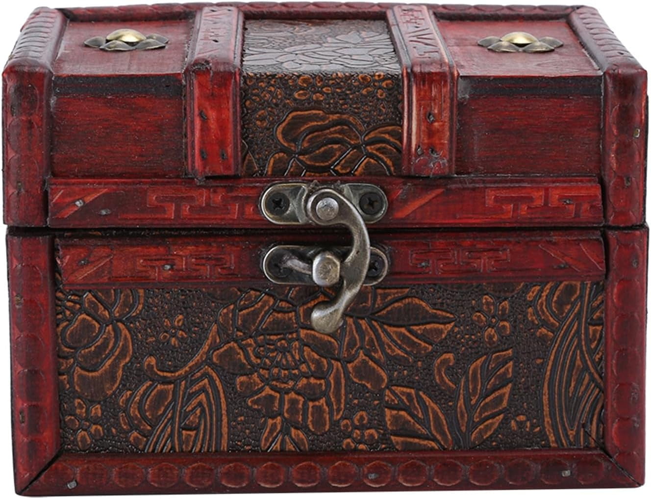 Cocoarm Vintage Jewelry Box, Decorative Keepsake Box Portable Wooden ...