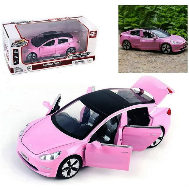 Cocobaby 1:32 Scale Tesla Model 3 Alloy Car Model Diecast Toy Vehicles ...