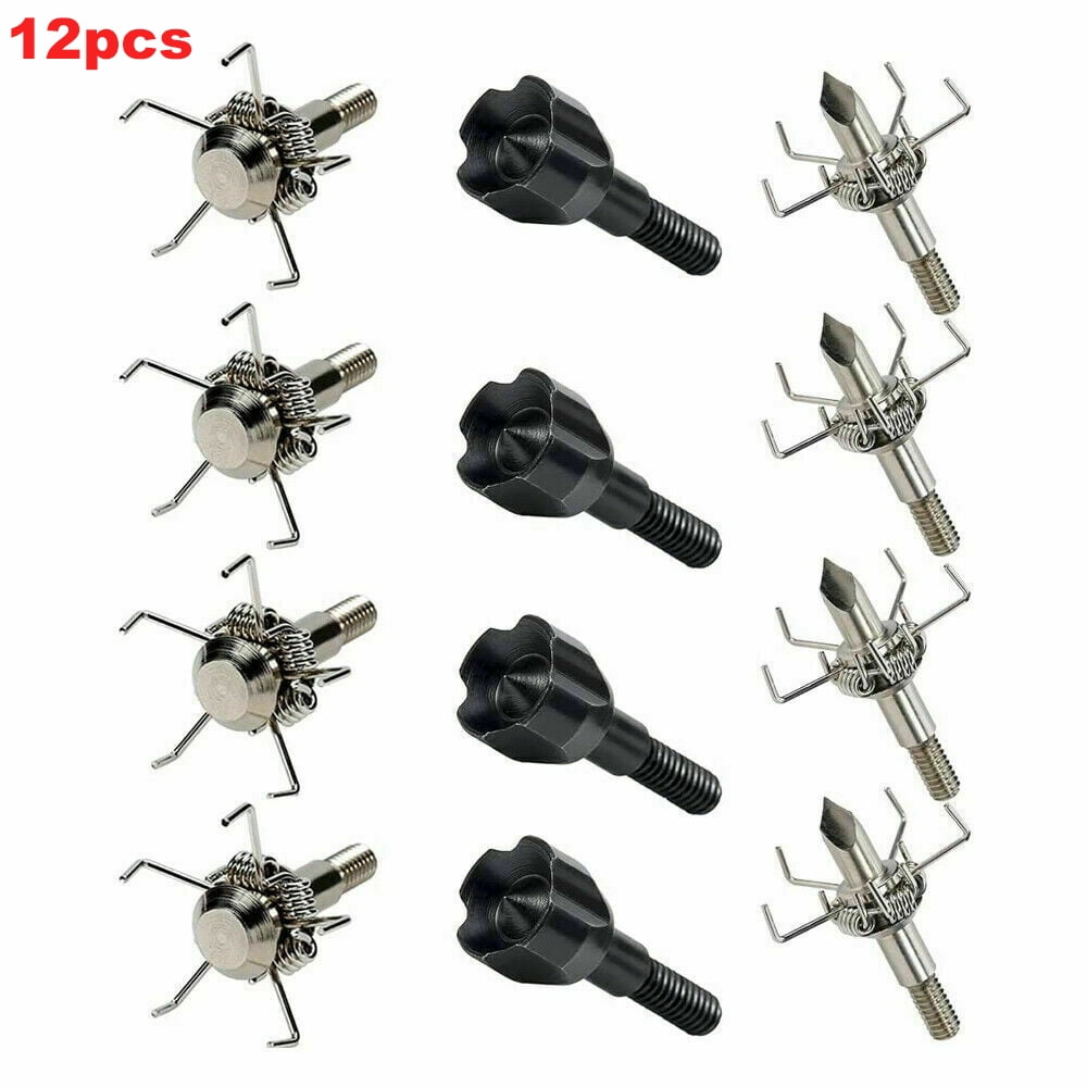 Cocobaby 12pcs 100grain Archery Broadheads Hunting Small Animal Game ...