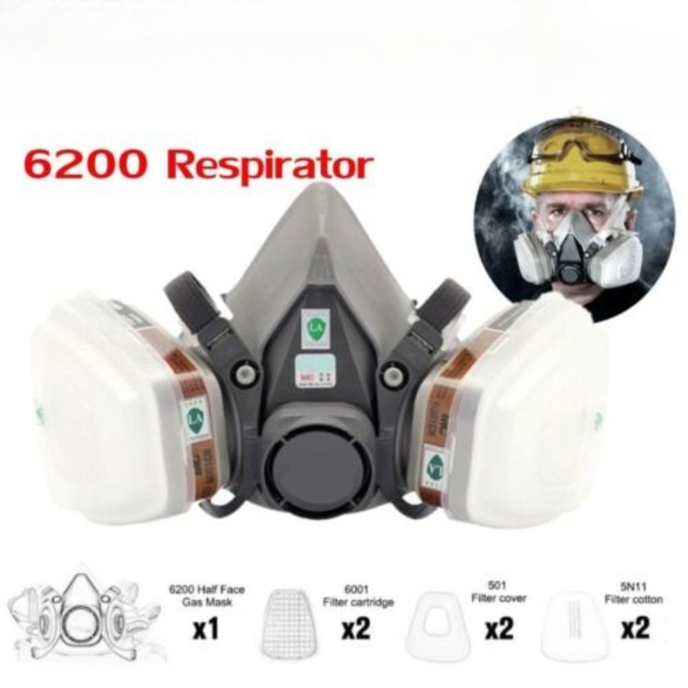 Cocobaby 17 in 1 Half Face Gas Mask Respirator Painting Spraying for ...