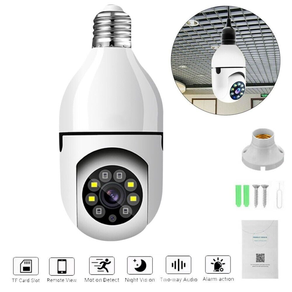Cocobaby 360° 1080P E27 Light Bulb IP Camera Wi-Fi IR Night Smart Home ...