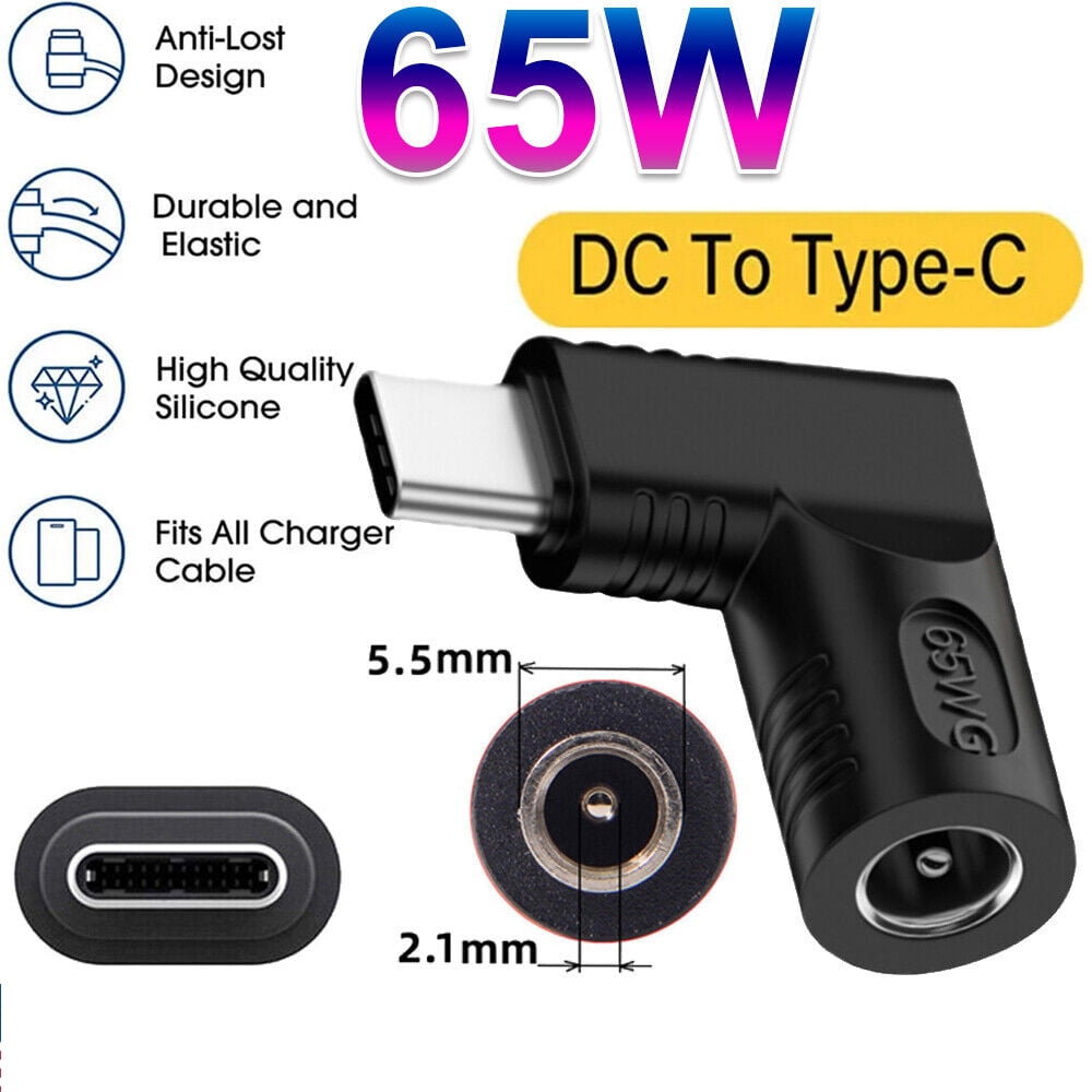 Cocobaby 65W Circular Converter to USB Type C Power Charging Adapter ...