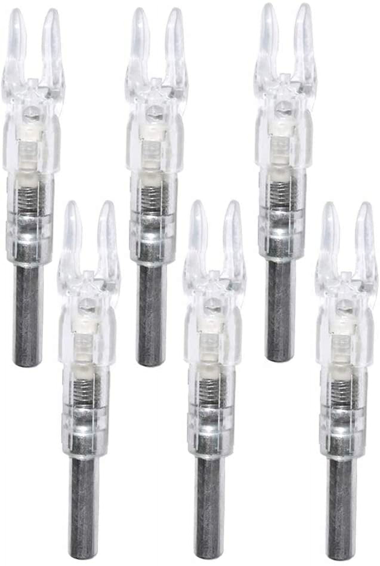 Cocobaby 6Pcs Automatic LED Lighted Nocks Shooting Archery Arrows 6.2mm ...