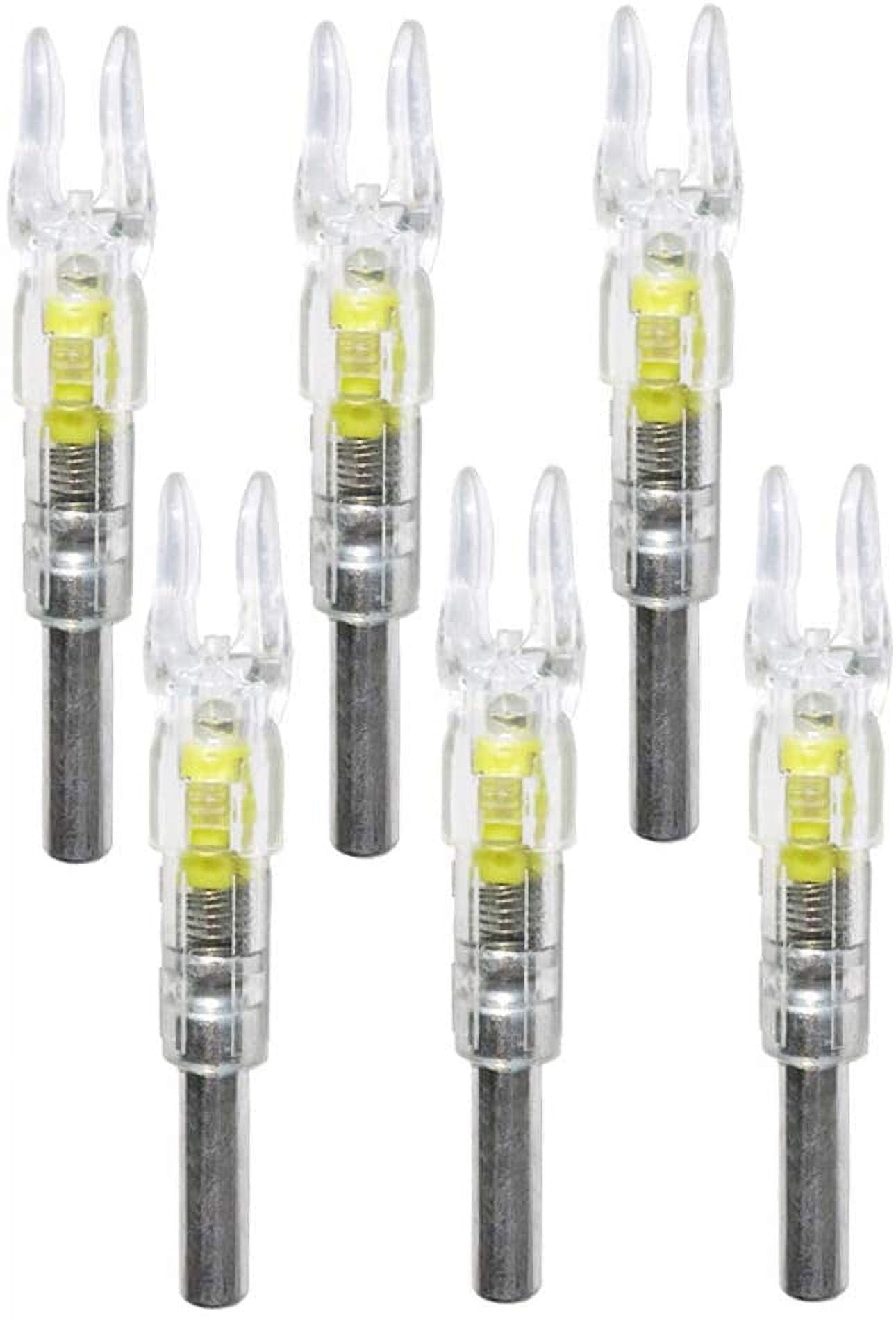 Cocobaby 6Pcs Automatic LED Lighted Nocks Shooting Archery Arrows 6.2mm ...