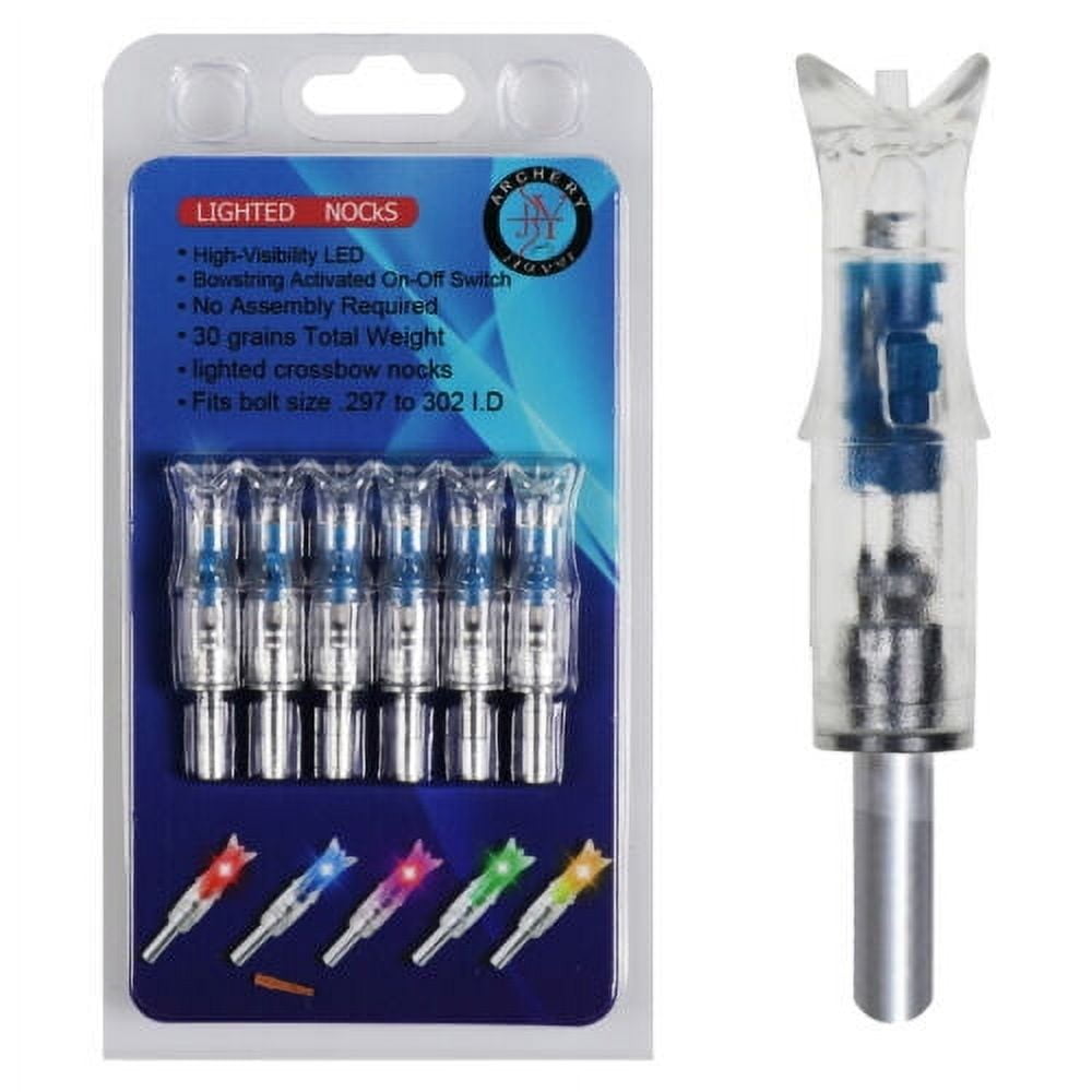 Cocobaby 6Pcs/Pack Crossbow Arrow Lighted Nocks Fits Bolts Size 297-302 ...