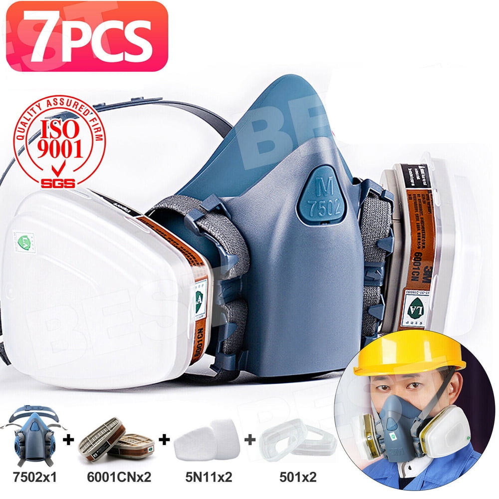 Cocobaby 7 in 1 Gas mask Suit Half Face For 3M 7502 Spray Painting ...