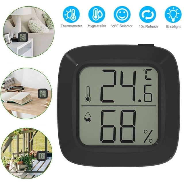 Cocobaby LCD Display Mini Thermometer Magnetic Hygrometer Temperature ...
