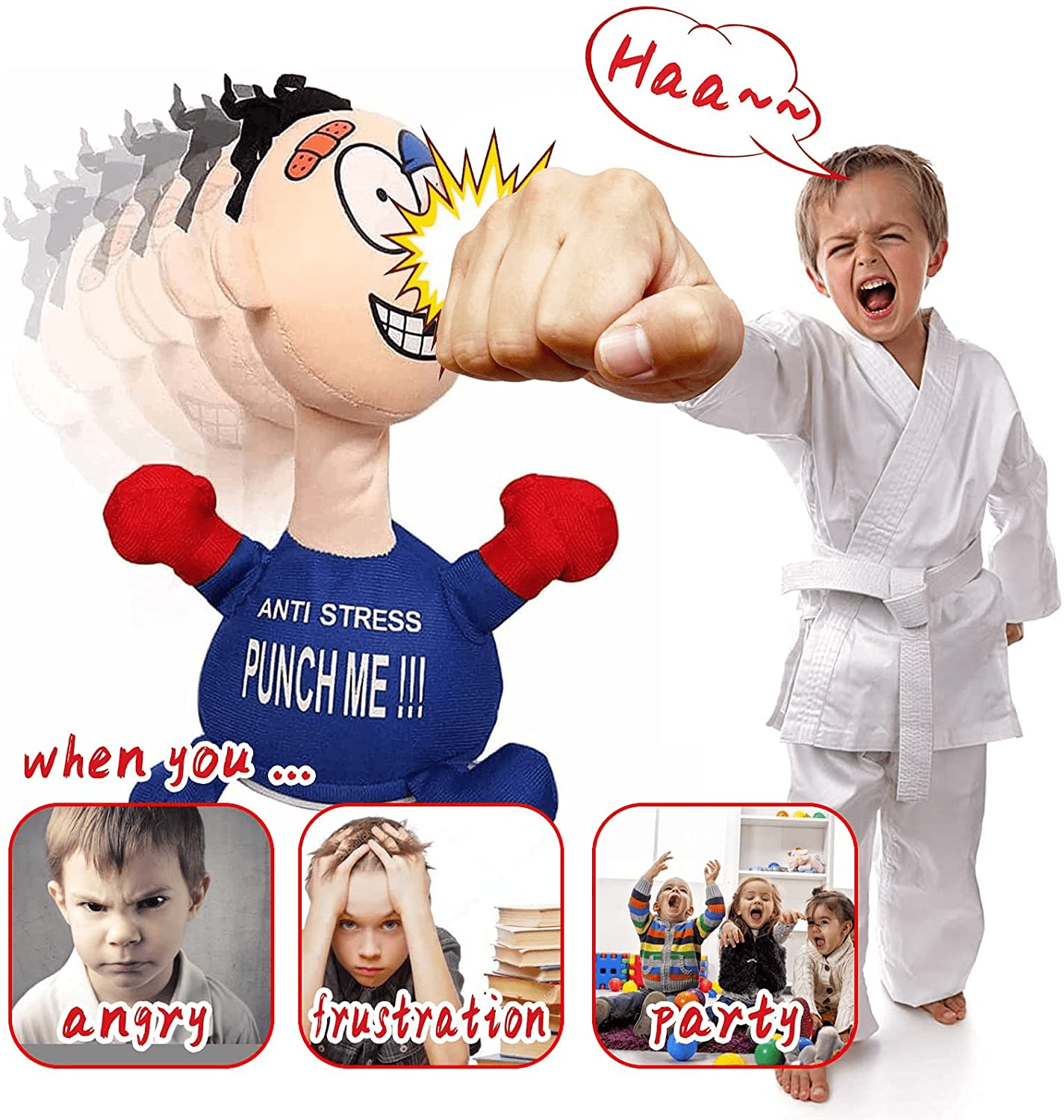 Cocobaby Vent Screaming Doll, Creative Electric Plush Emotional Vent ...