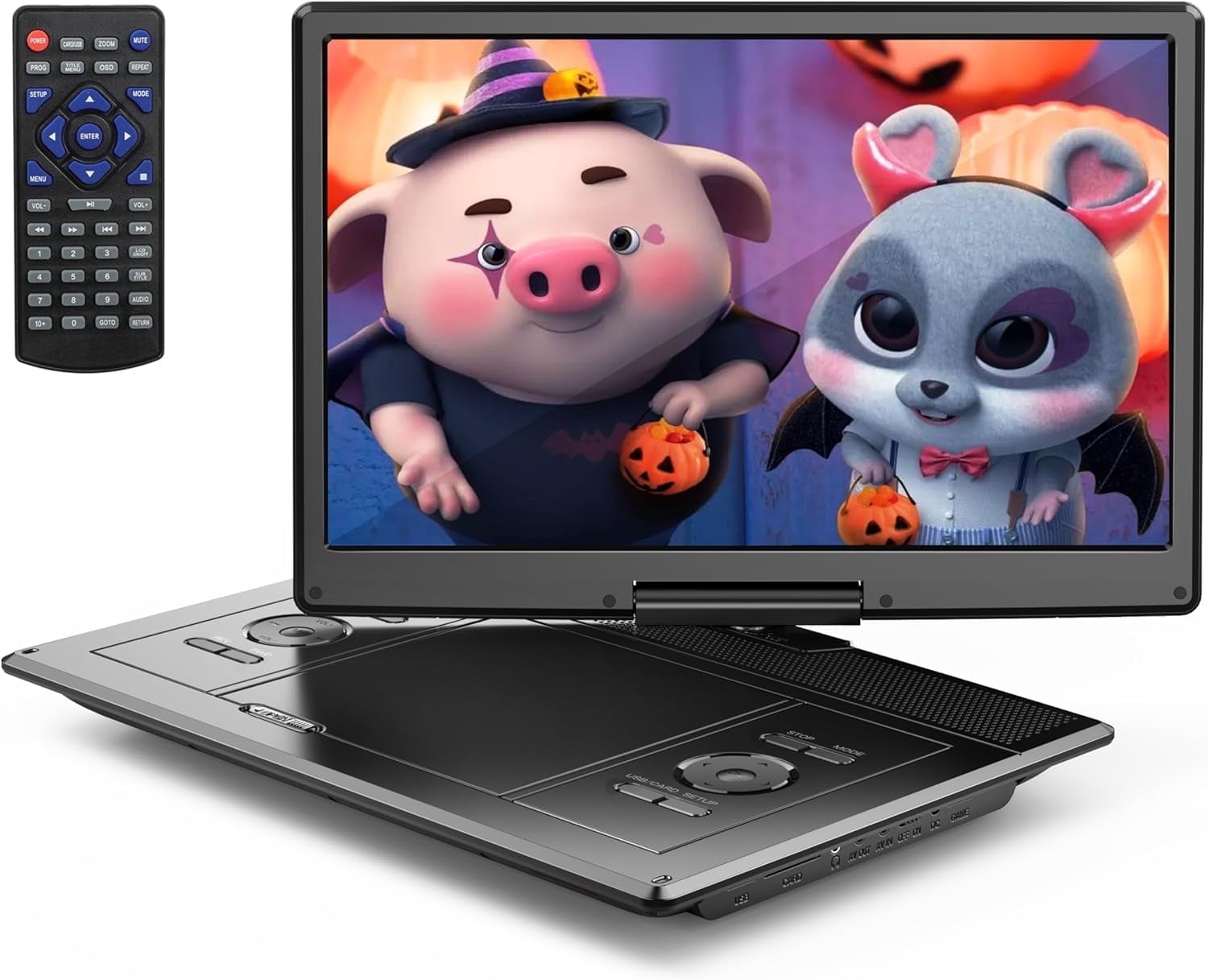 YT 16.5\ Portable DVD Player with 14.5\ HD Swivel Screen, Car DVD ...