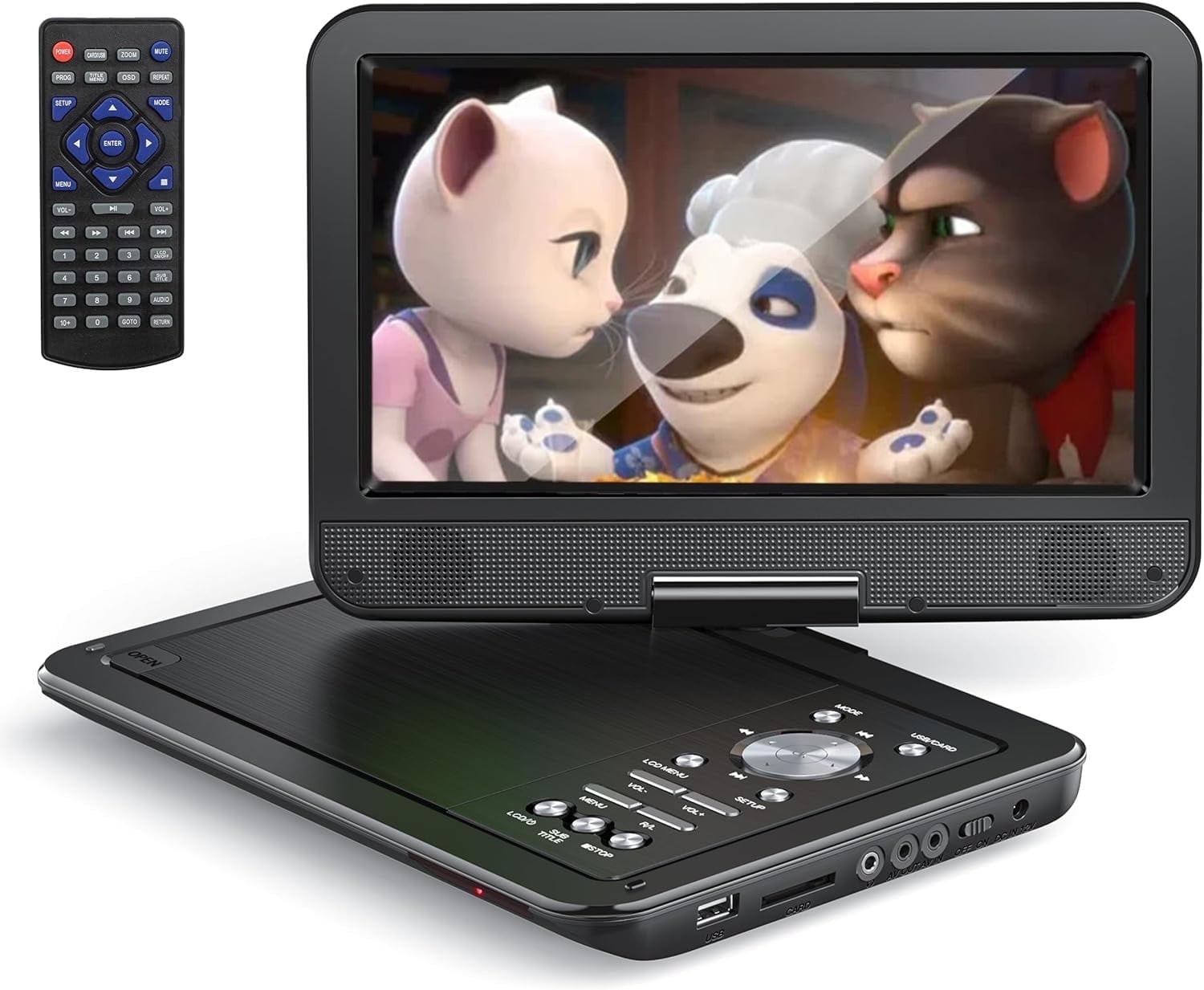 Cocobear 15.5" Portable DVD Player with Rechargeable Battery for Kids ...