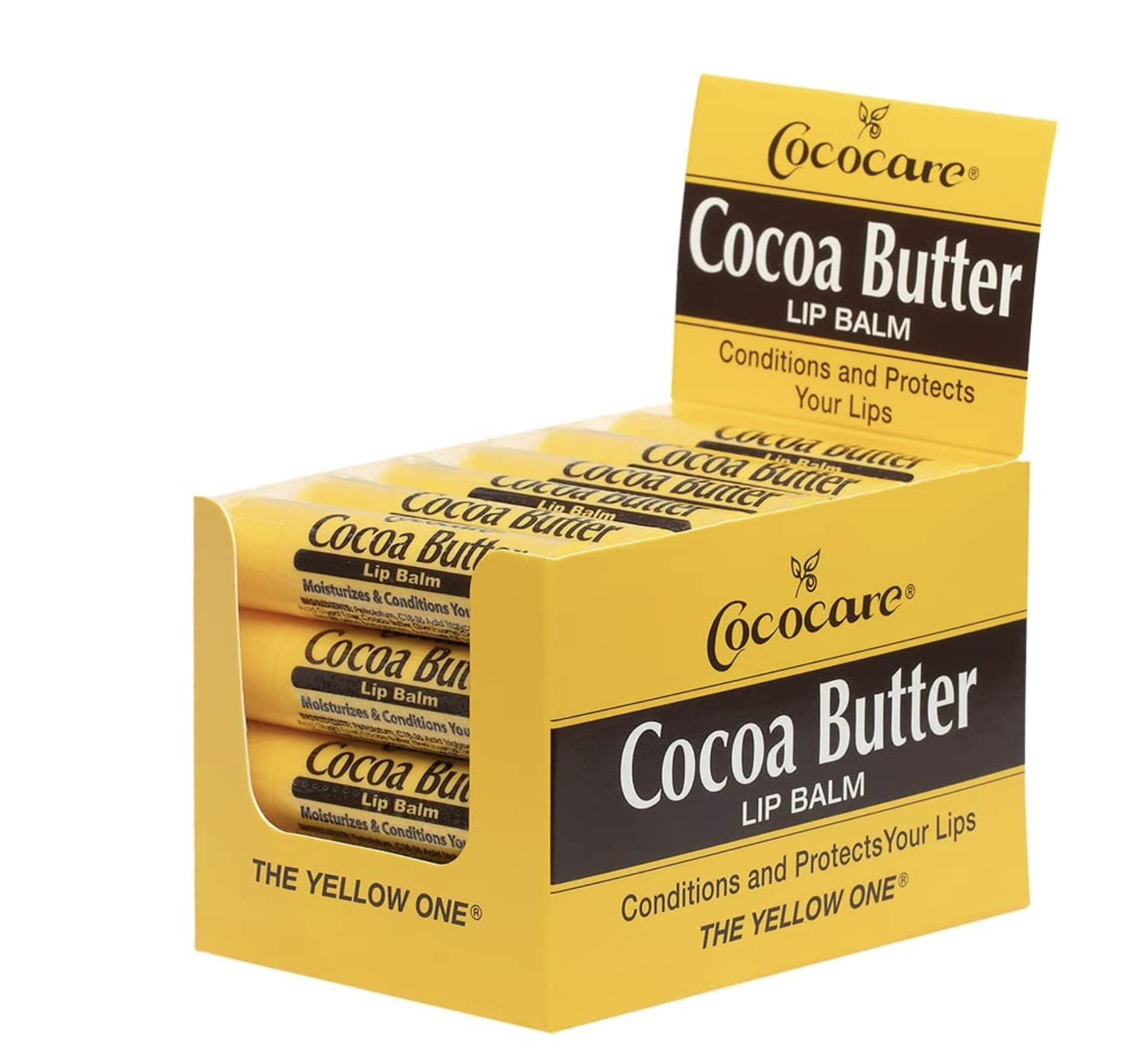 Cococare Cocoa Butter Lip Balm - The Little Yellow Stick - Conditions ...