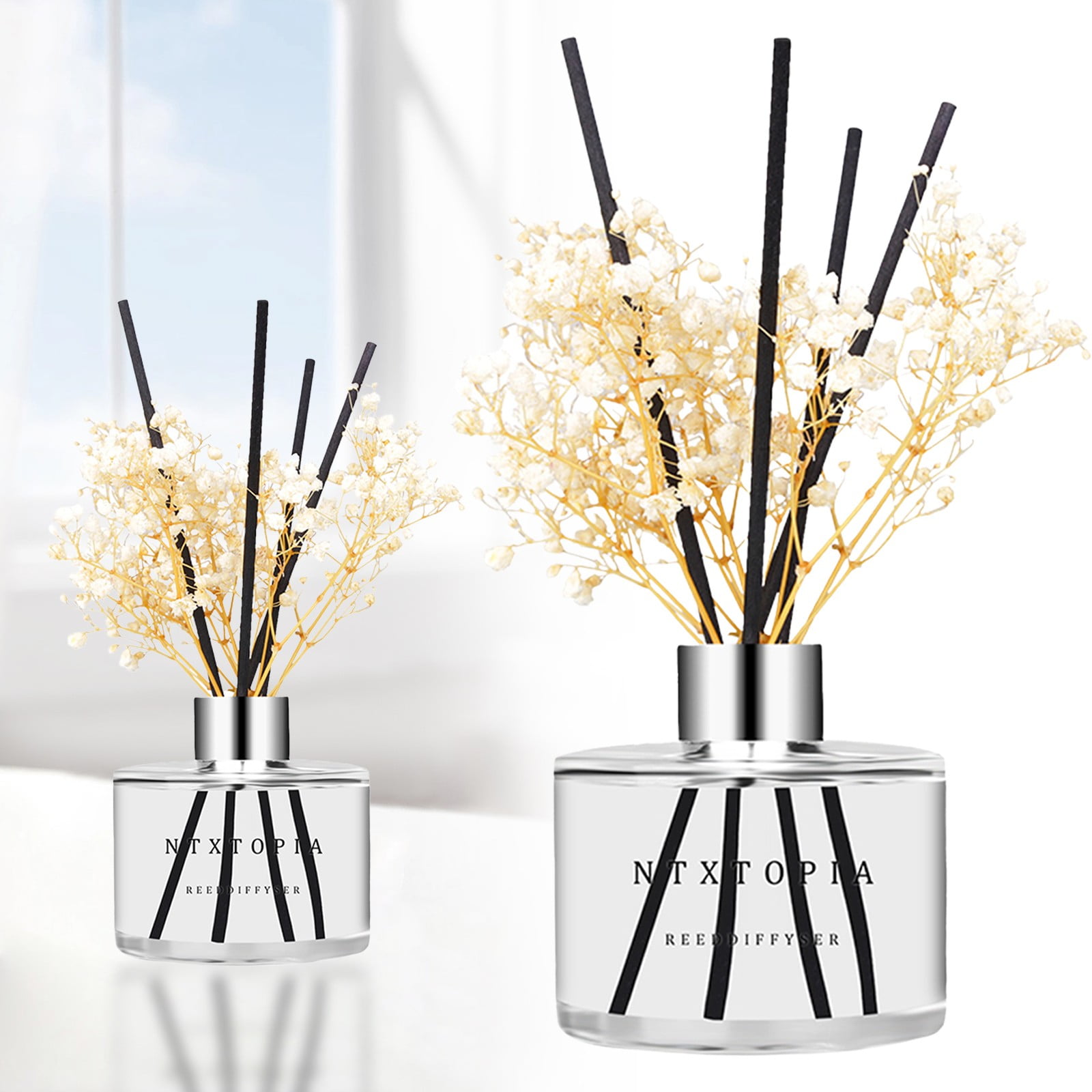 Cocodor Elegant Flower Diffuser Set with 200Ml White Jasmine Scent ...