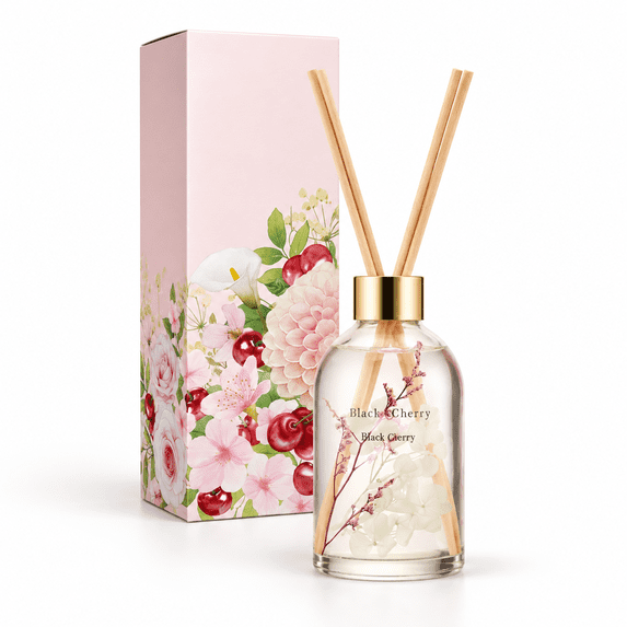 Cocodorarium Reed Diffuser/black Cherry/6.7oz(200ml)/ Fragrance Scent ...