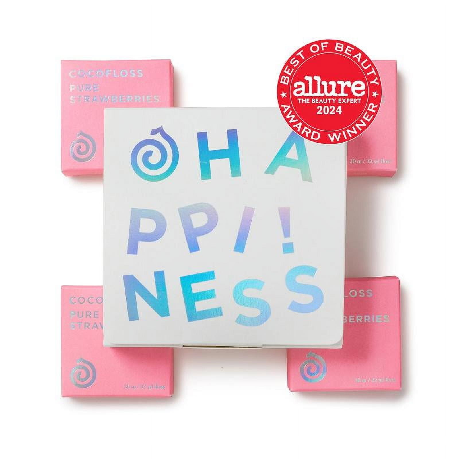 Cocofloss Happiness 4-Piece Set — Woven Dental Floss with Coconut Oil ...