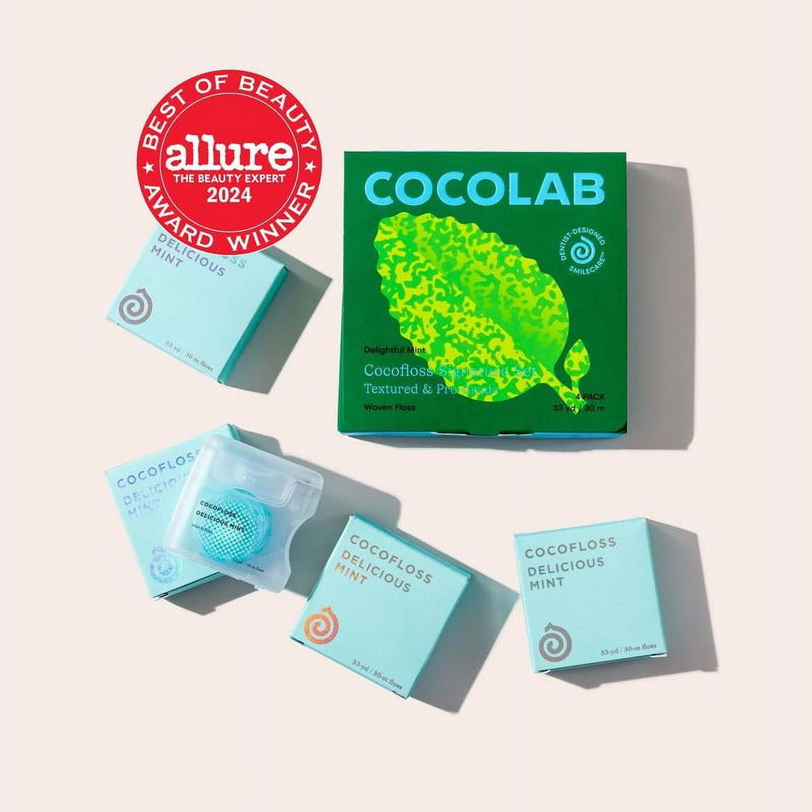 Cocofloss Happiness 4-Piece Set — Woven Dental Floss with Coconut Oil ...