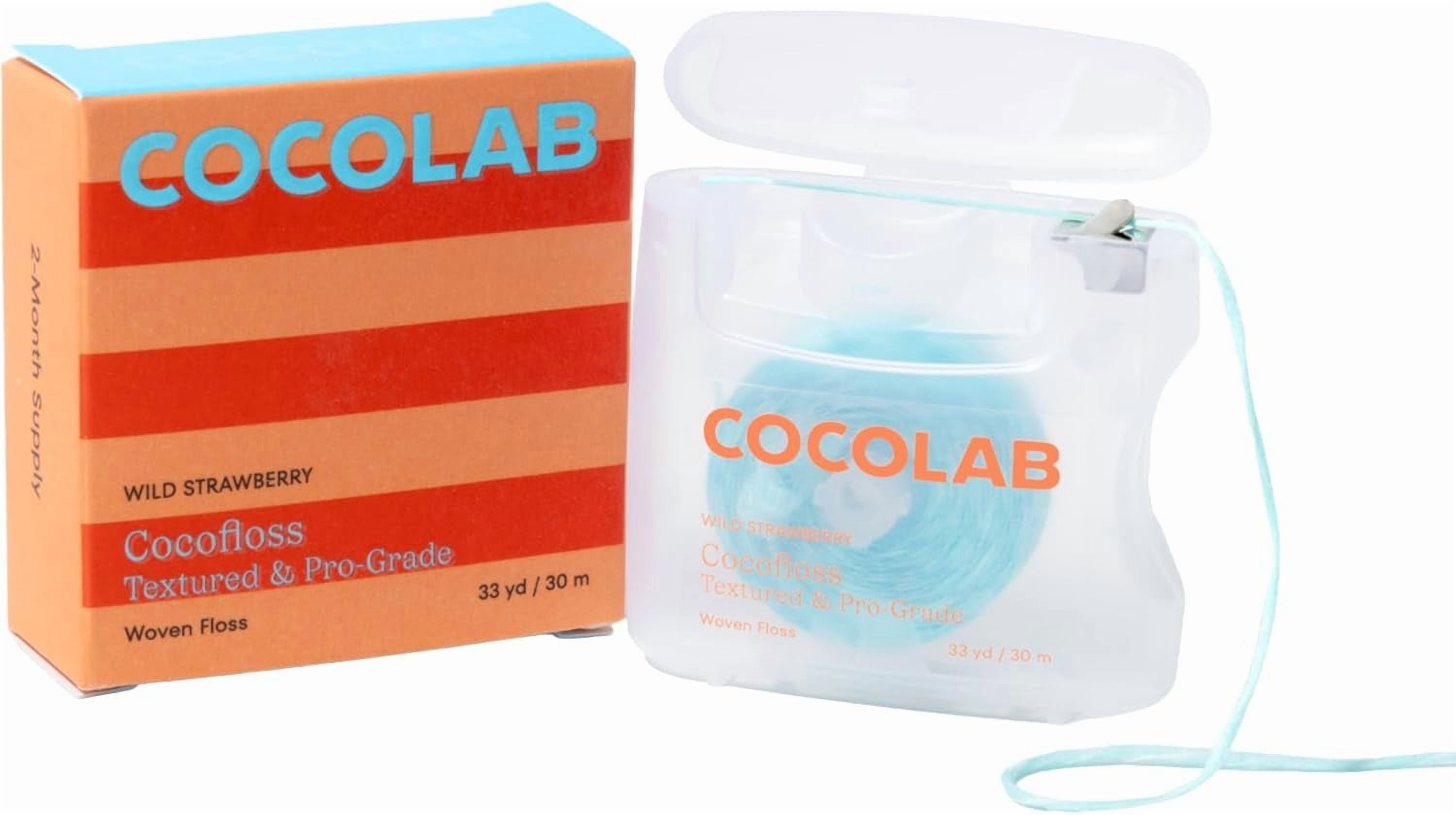 Cocofloss Woven Dental Floss Dentist-Designed Oral Care Strawberry ...
