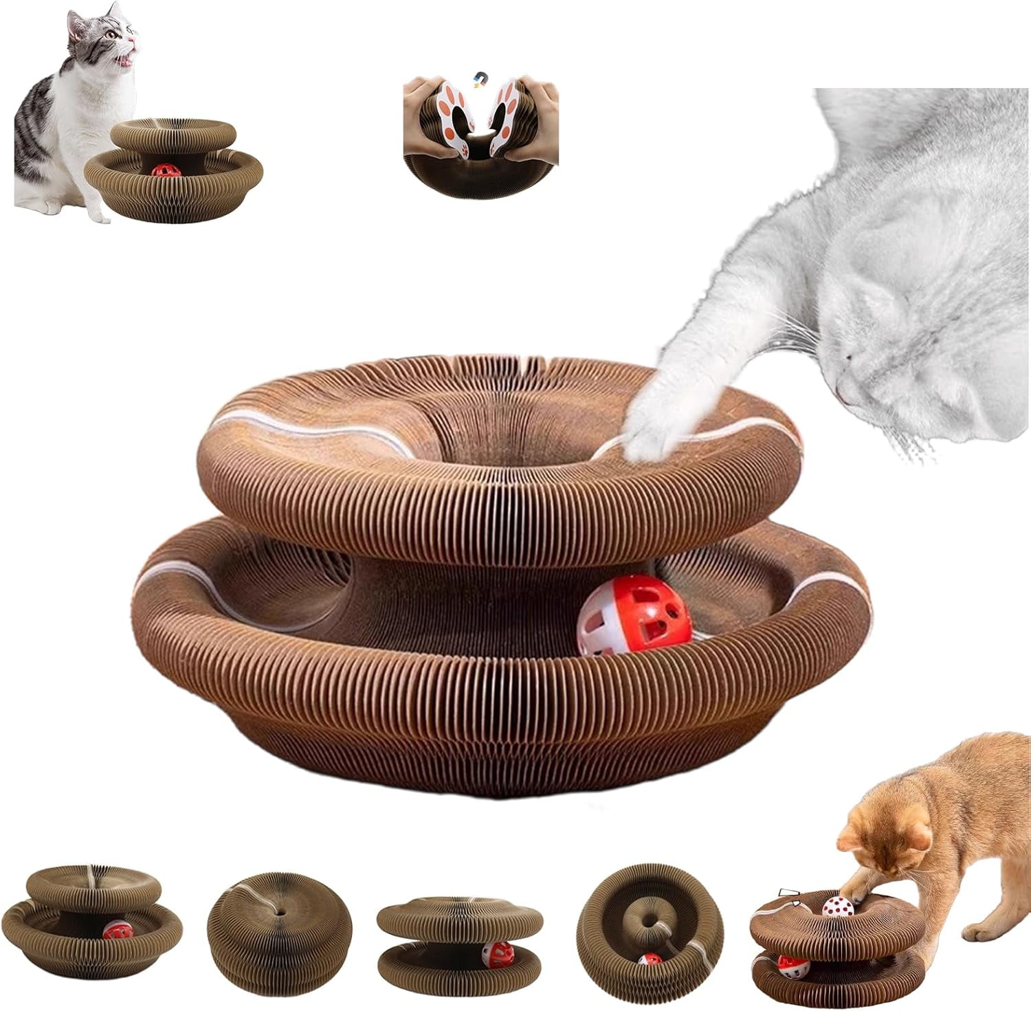 Cocogato Rascador Flexible, Coco Gato Magic Organ Cat Scratcher with ...