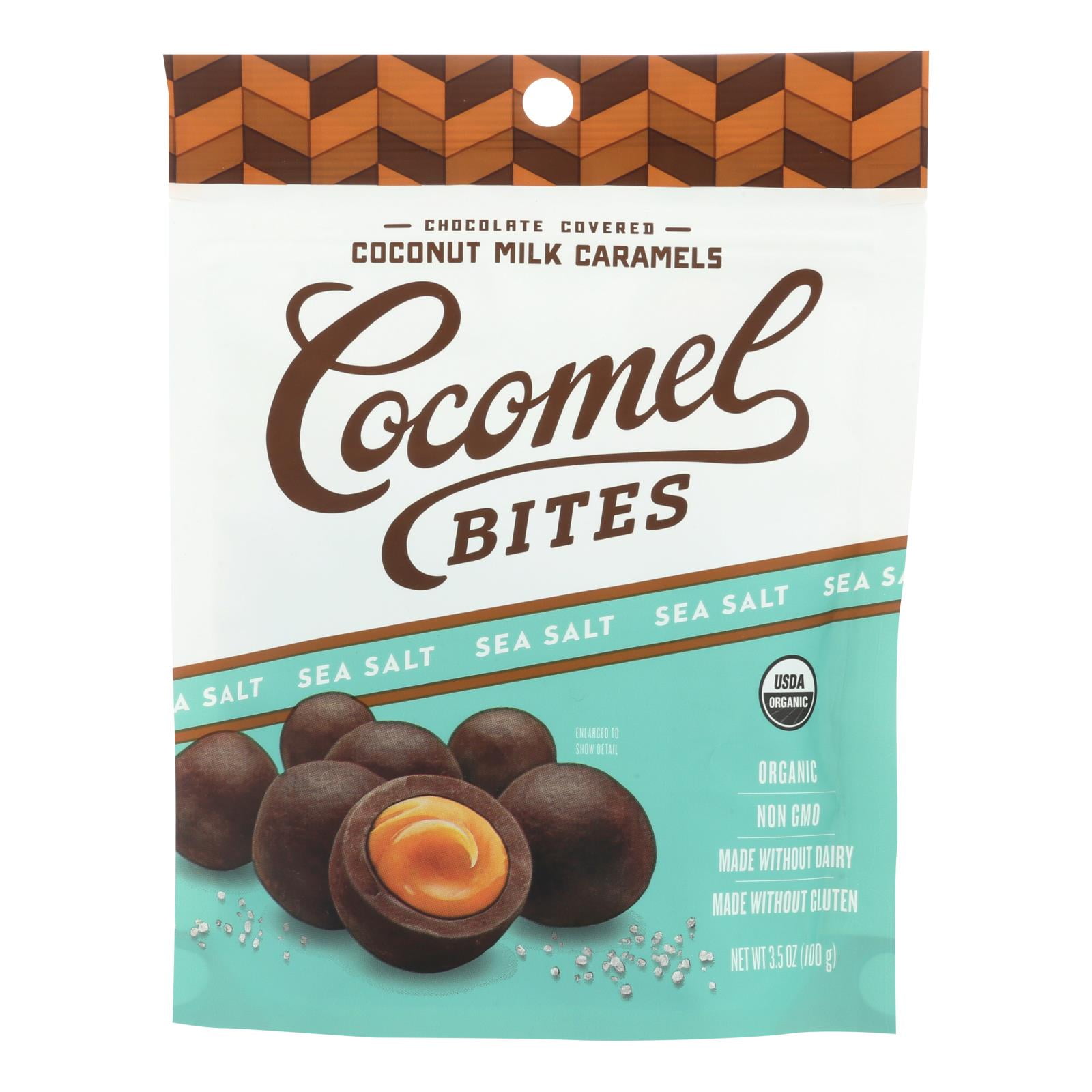 Cocomel - Carmel Bite - Organic - Sea Salt - Case of 6 - 3.5 oz ...