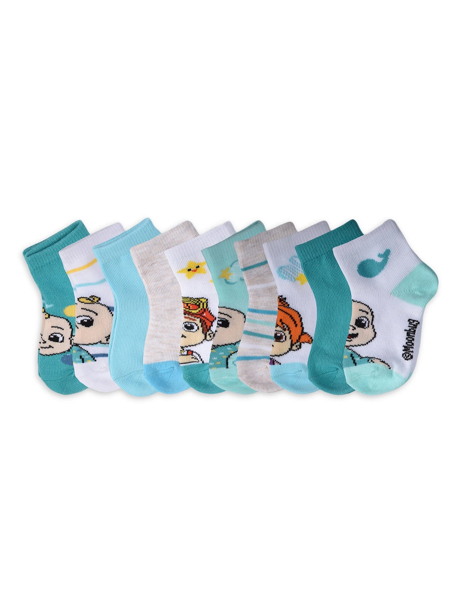 Cocomelon Baby Girls Socks, 10-Pack, Sizes 12 Months - 5T - Walmart.com