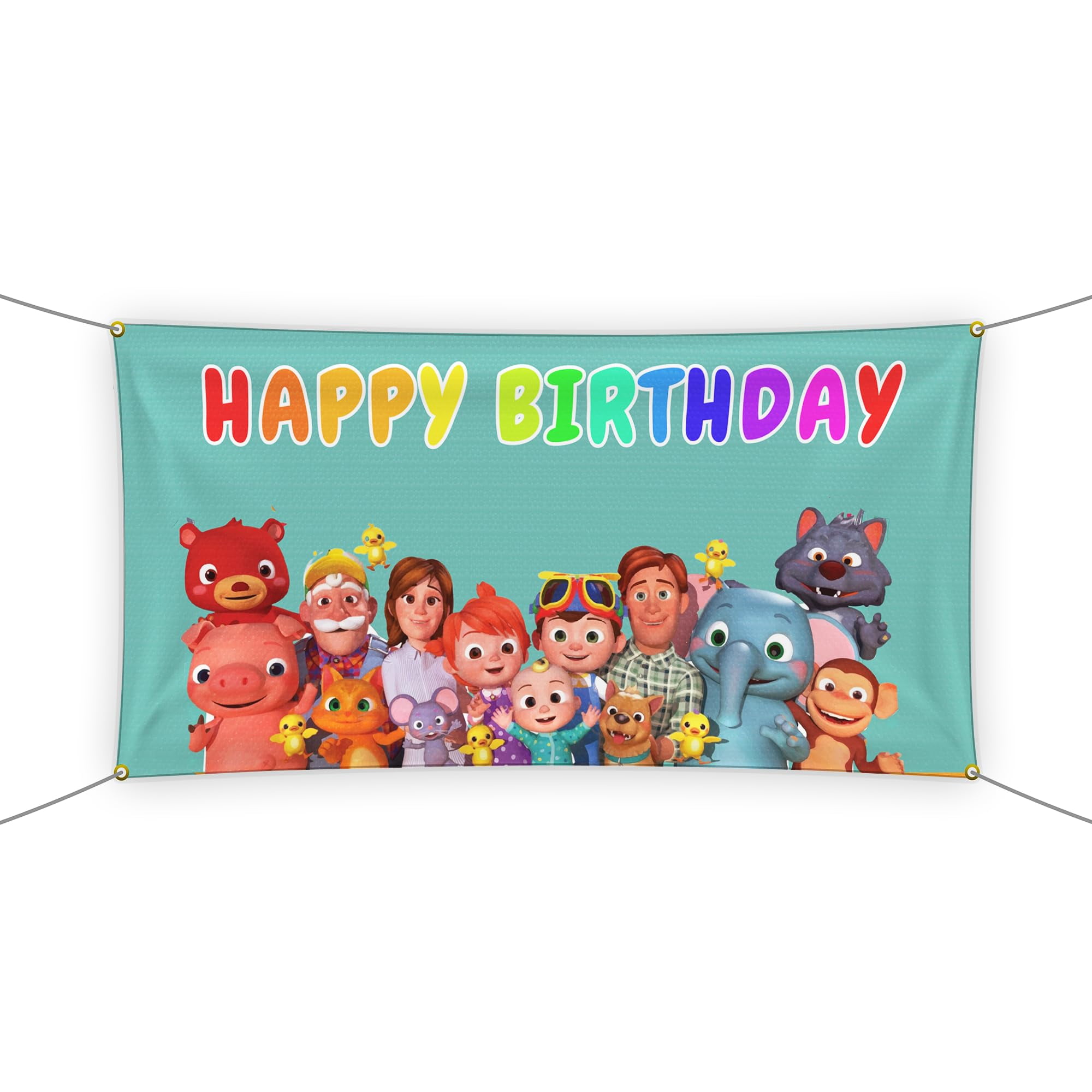 Cocomelon Birthdaay Large Banners and Signs for Outdoor by ...
